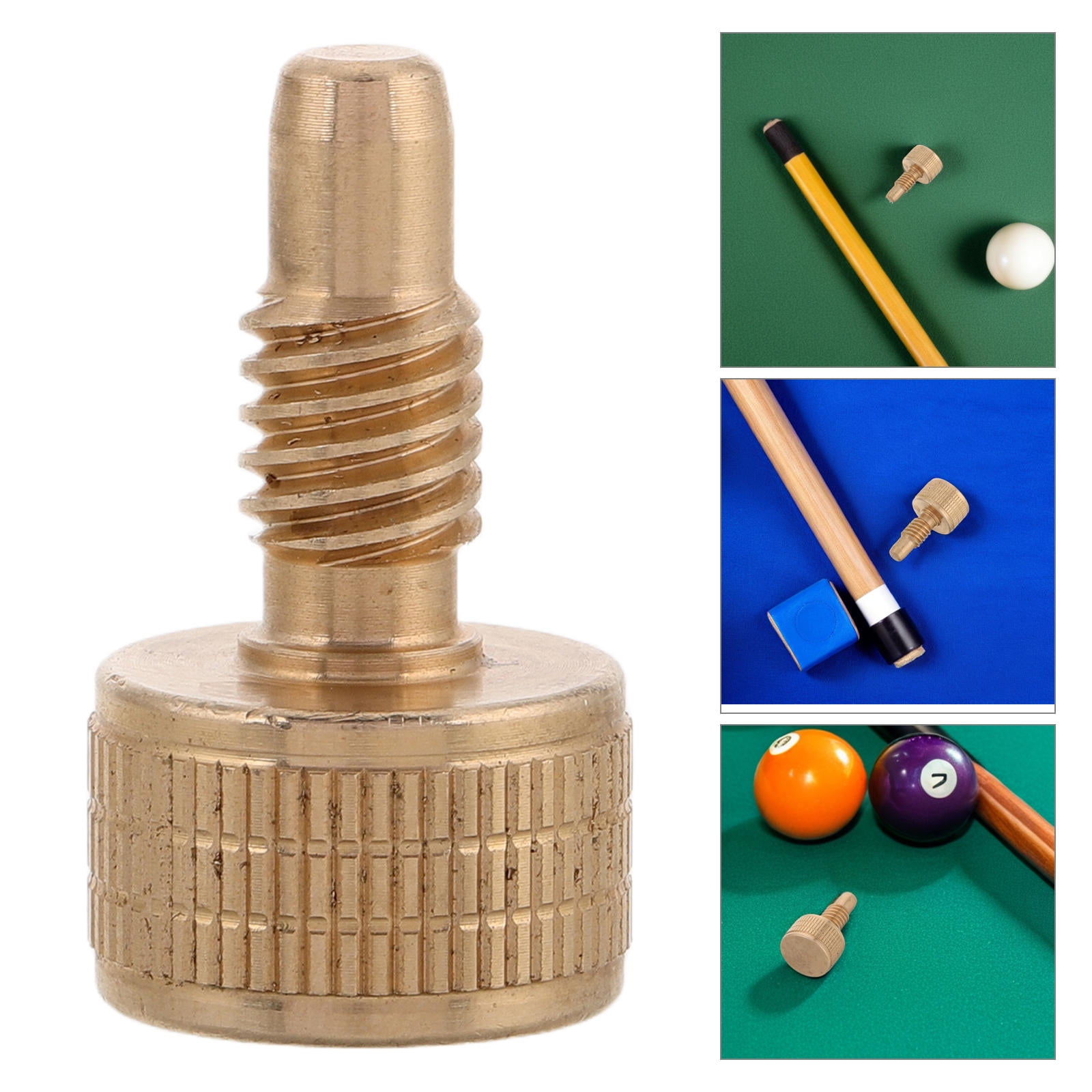 FRCOLOR Billiard Cue Bottom Plug Pool Cue Weight Screw Cue Bottom Plug ...