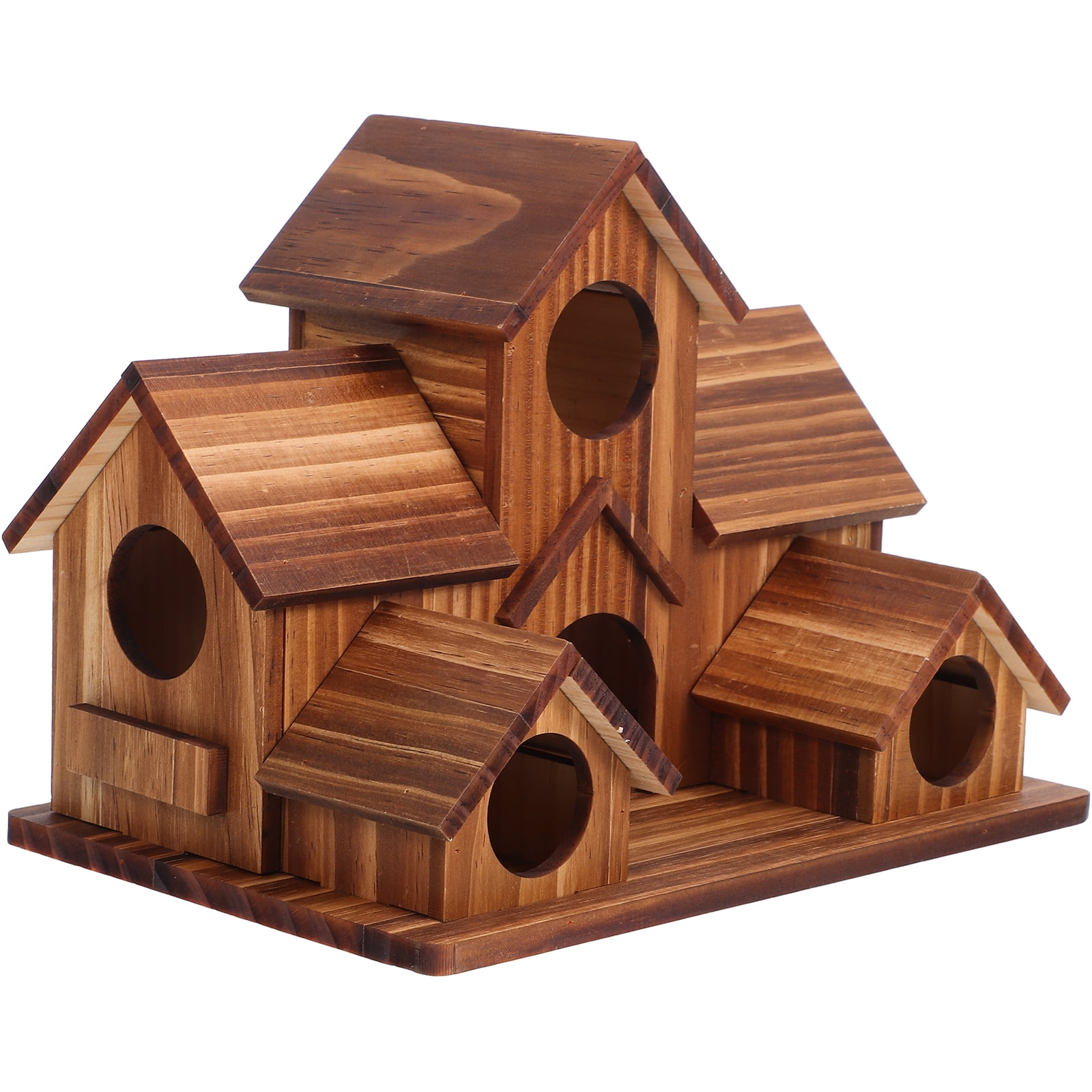 FRCOLOR Bird House Wooden Bird House for Outside Birdhouse Outdoor ...