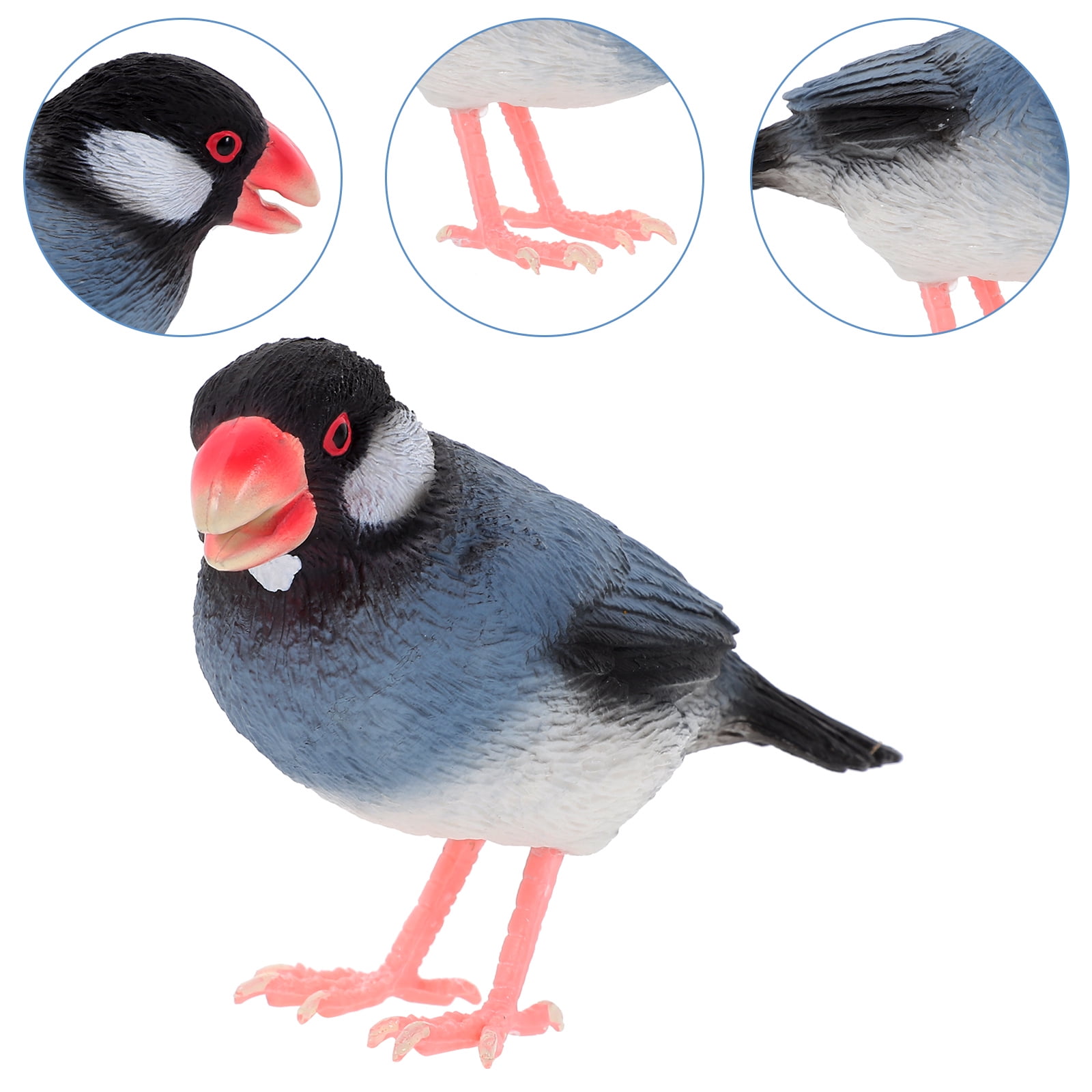 FRCOLOR Bird Statue Ornament Desktop Bonsai Small Bird Figurine Vivid ...