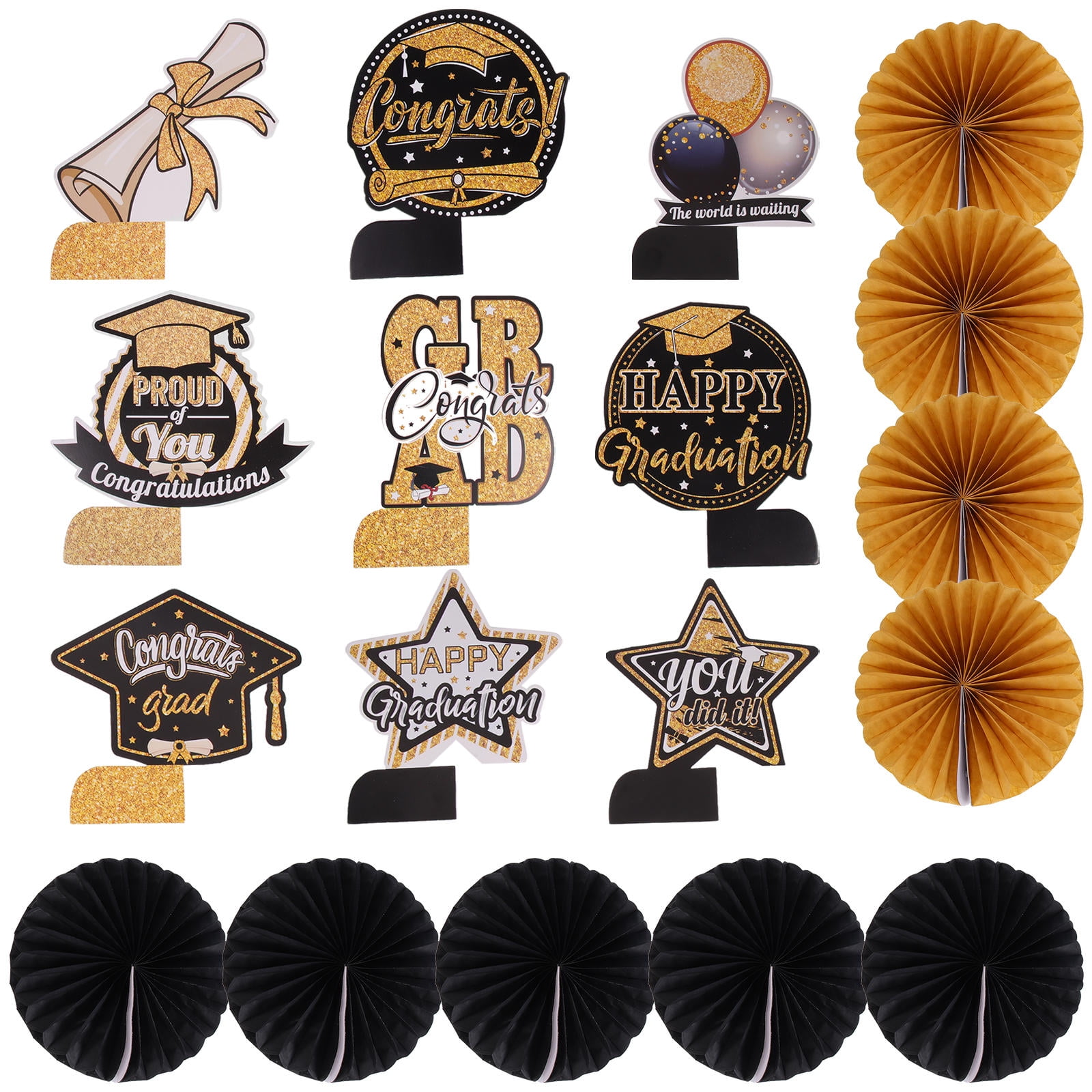 WASHWEPE Congrats Grad Table Decor Graduation Season Home Decoration ...