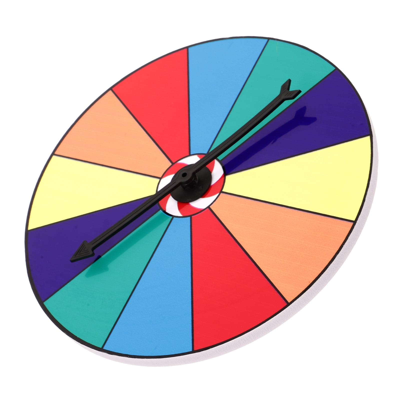 FRCOLOR Blank Lottery Wheel Desktop Prize Turntable Prize Wheel Desktop ...