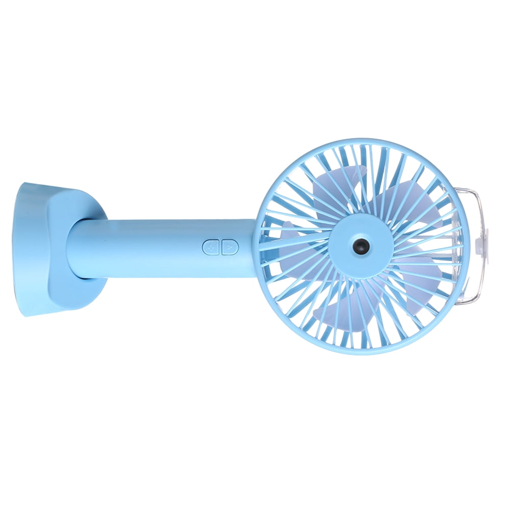 FRCOLOR Blue Portable Mini Pocket Fan with Spray Function for Travel ...