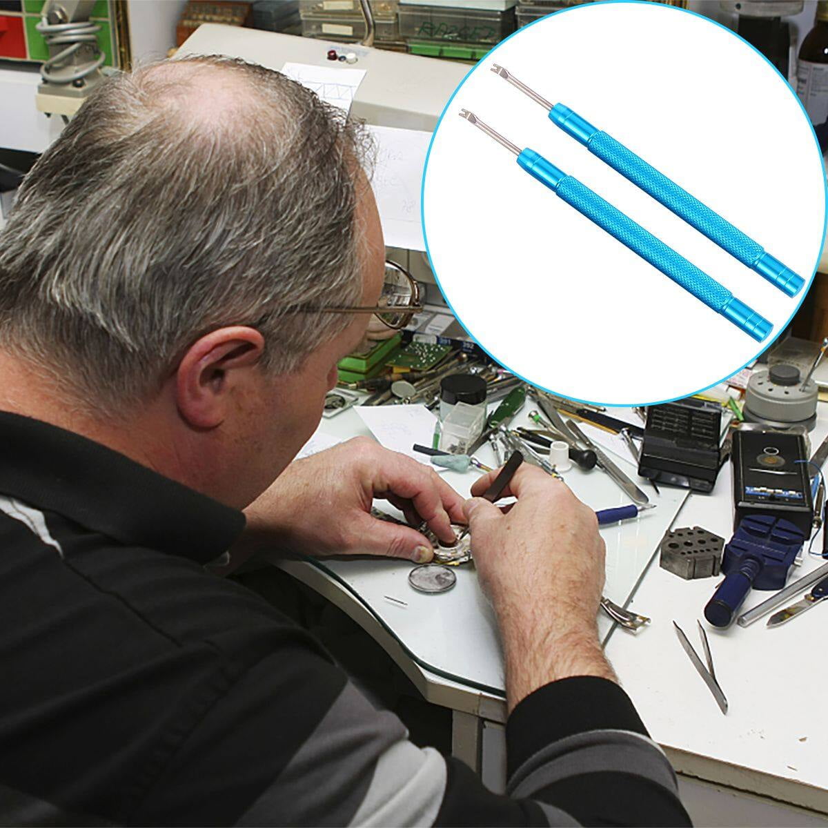 FRCOLOR Blue Watch Hand Remover Tool for Repair Made of Iron with ...