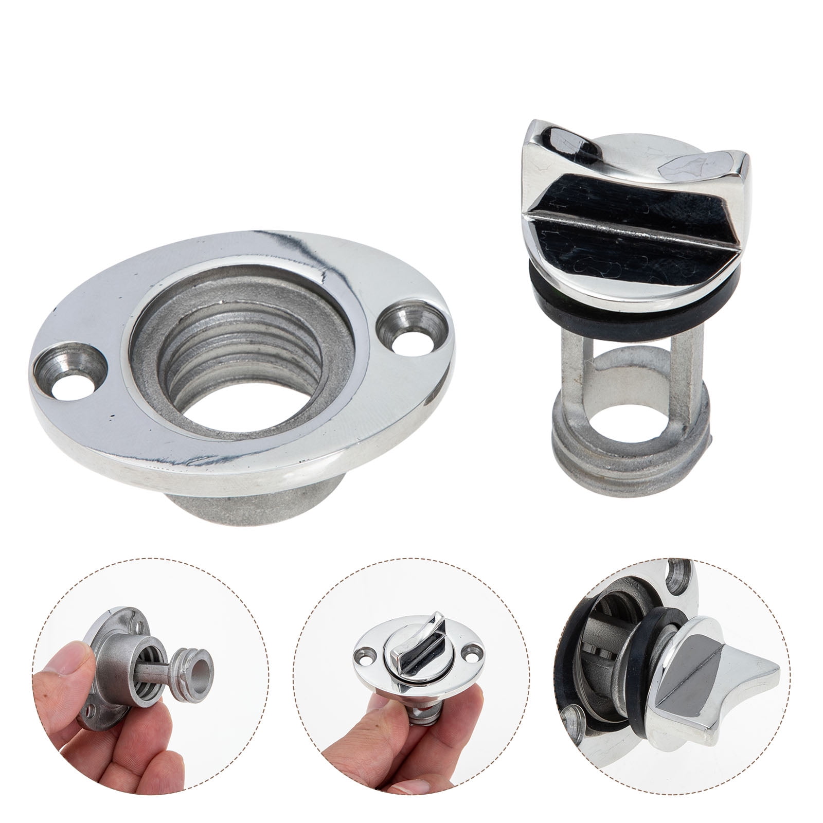 FRCOLOR Boat Drain Plug Marine Drainage Plugs Scupper Valves for Boats ...