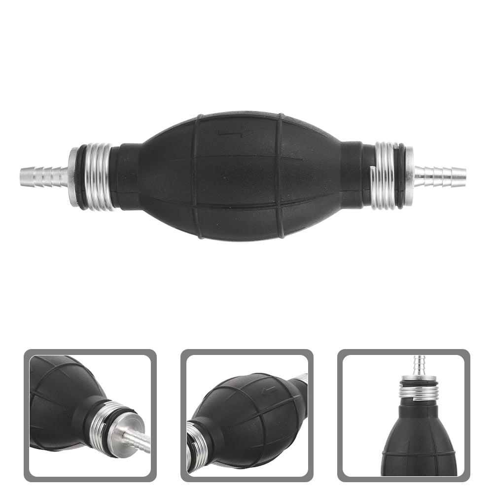 FRCOLOR Boat Primer Marine Bulb Gasoline Siphon Hose Pump with Black ...