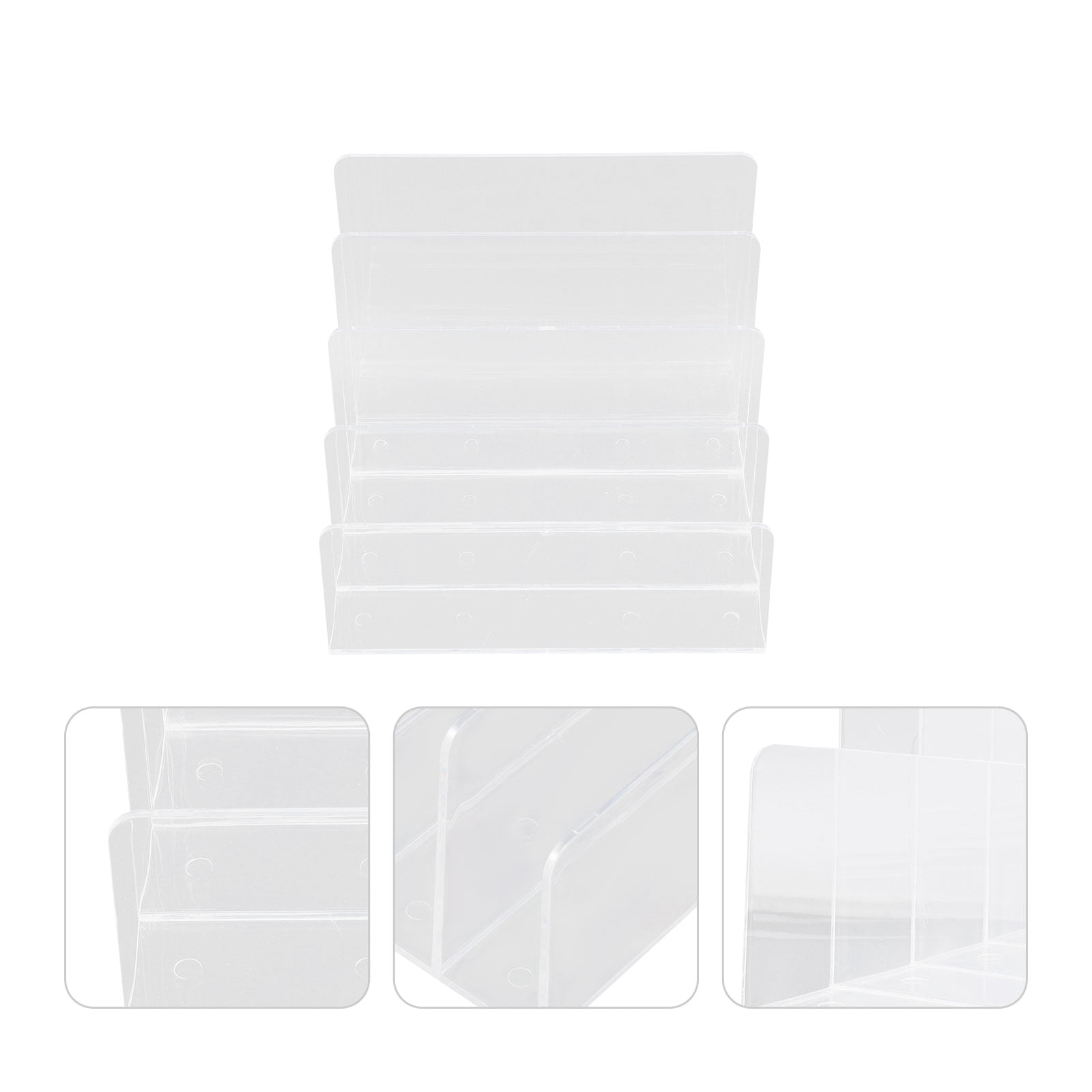 FRCOLOR 亚 收纳架 Book Stand for Desk Clear Shelf Office Transparent ...