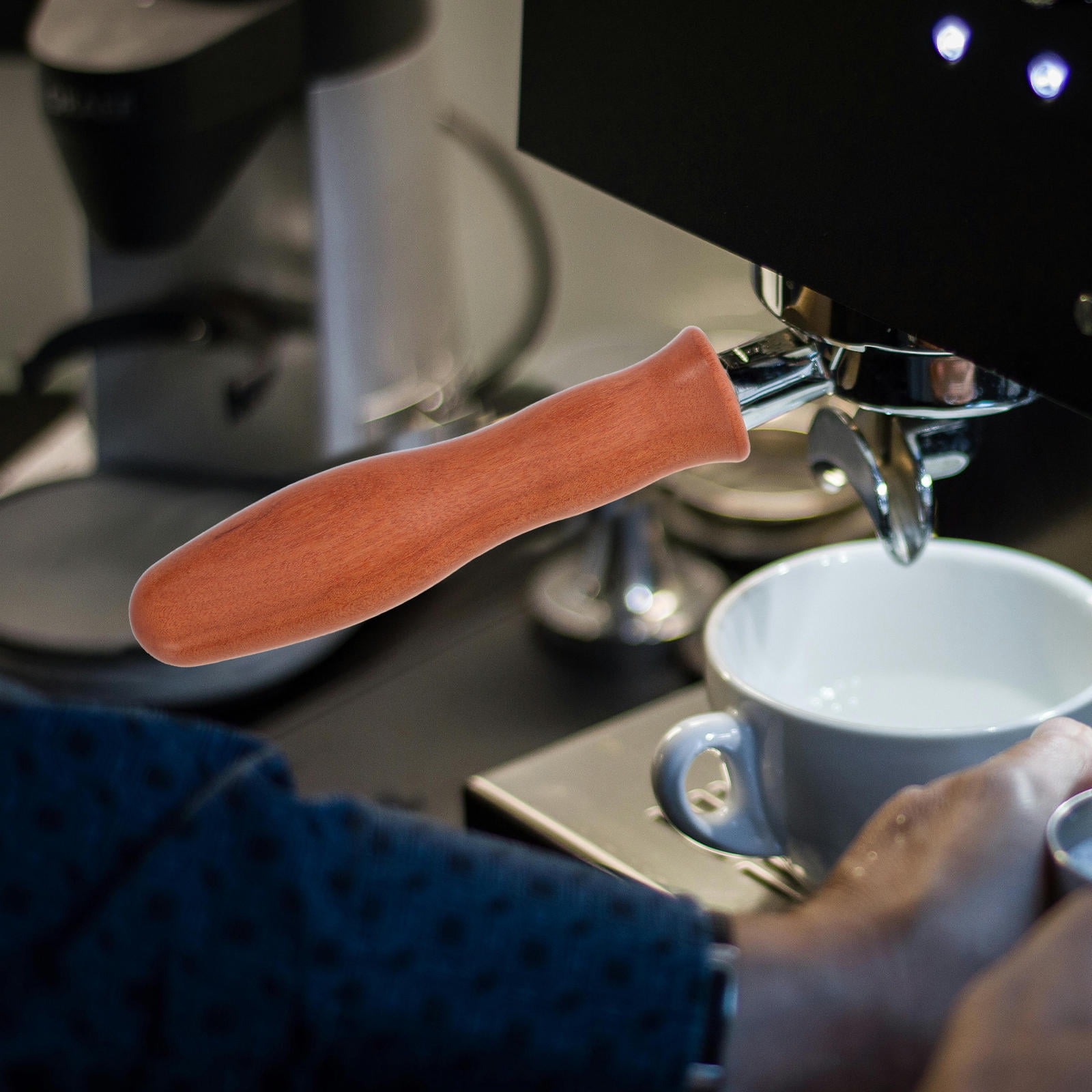 FRCOLOR Bottomless Portafilter Replacement Handle Portafilter Rosewood ...