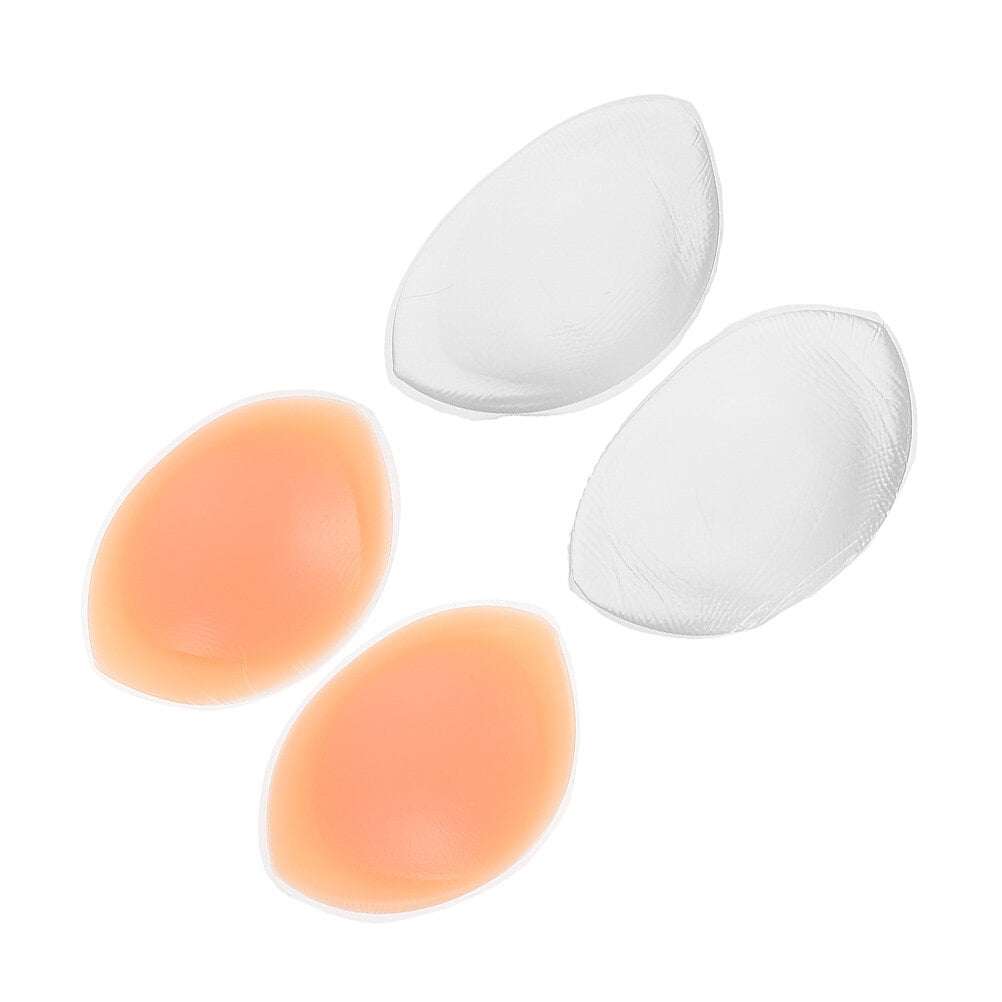 HORIALENCE Bra Cups Insert Silicone 2Pairs 4.36x3.1x0.94in - Walmart.com