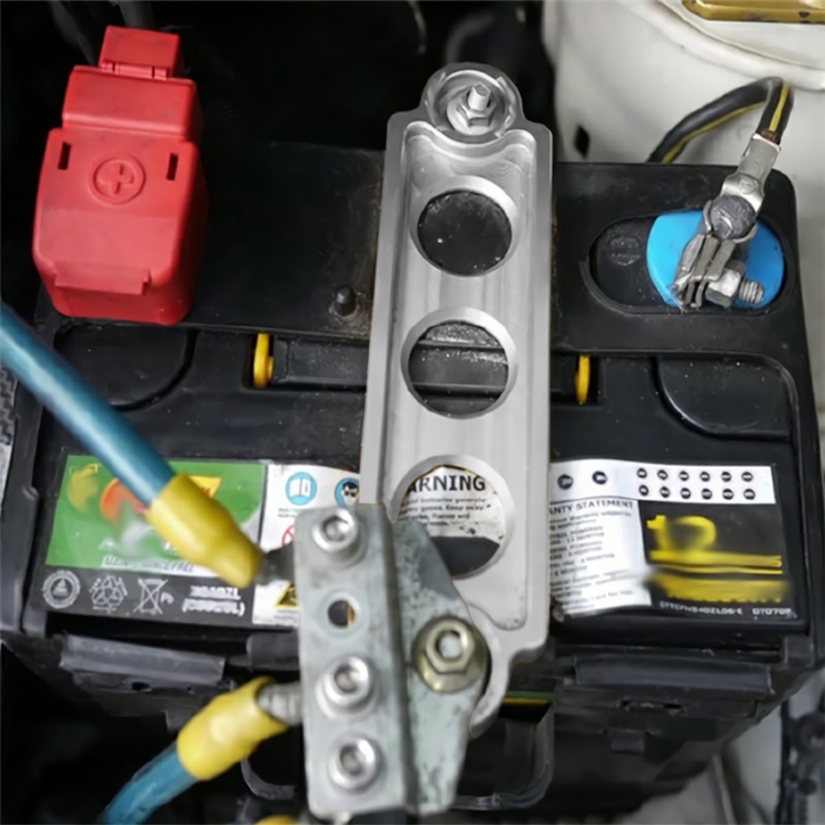 FRCOLOR Bracket Car Racing Battery Tie Aluminum Battery Tie down 17.5X4 ...