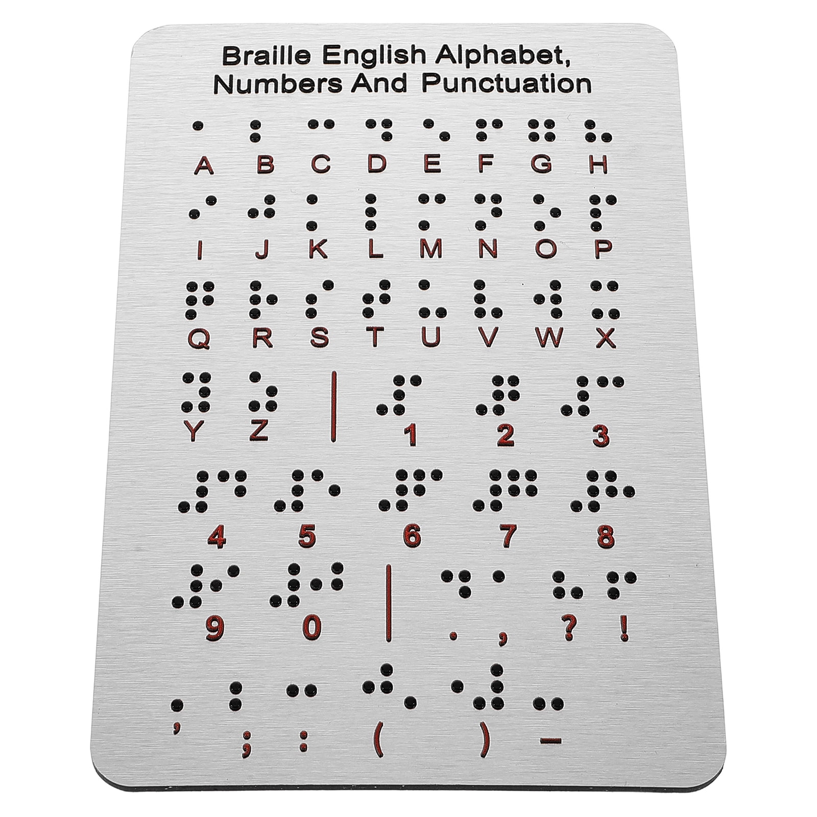 FRCOLOR Braille Books for The Blind Visually Impaired Products Silver ...