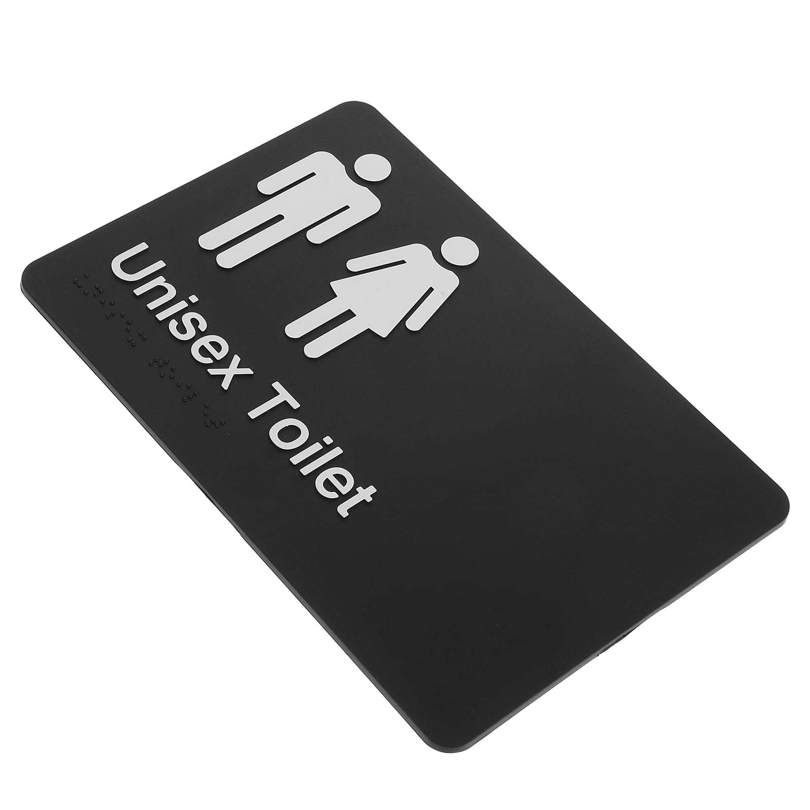 FRCOLOR Braille Public Restroom Sign Washroom Sign Public Restroom Sign ...