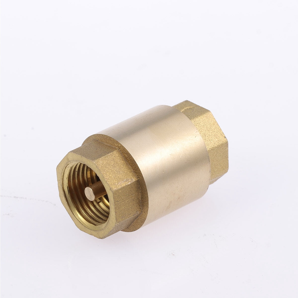 FRCOLOR Brass Inline Check Valve for Air Water Gas Oil Connections with ...
