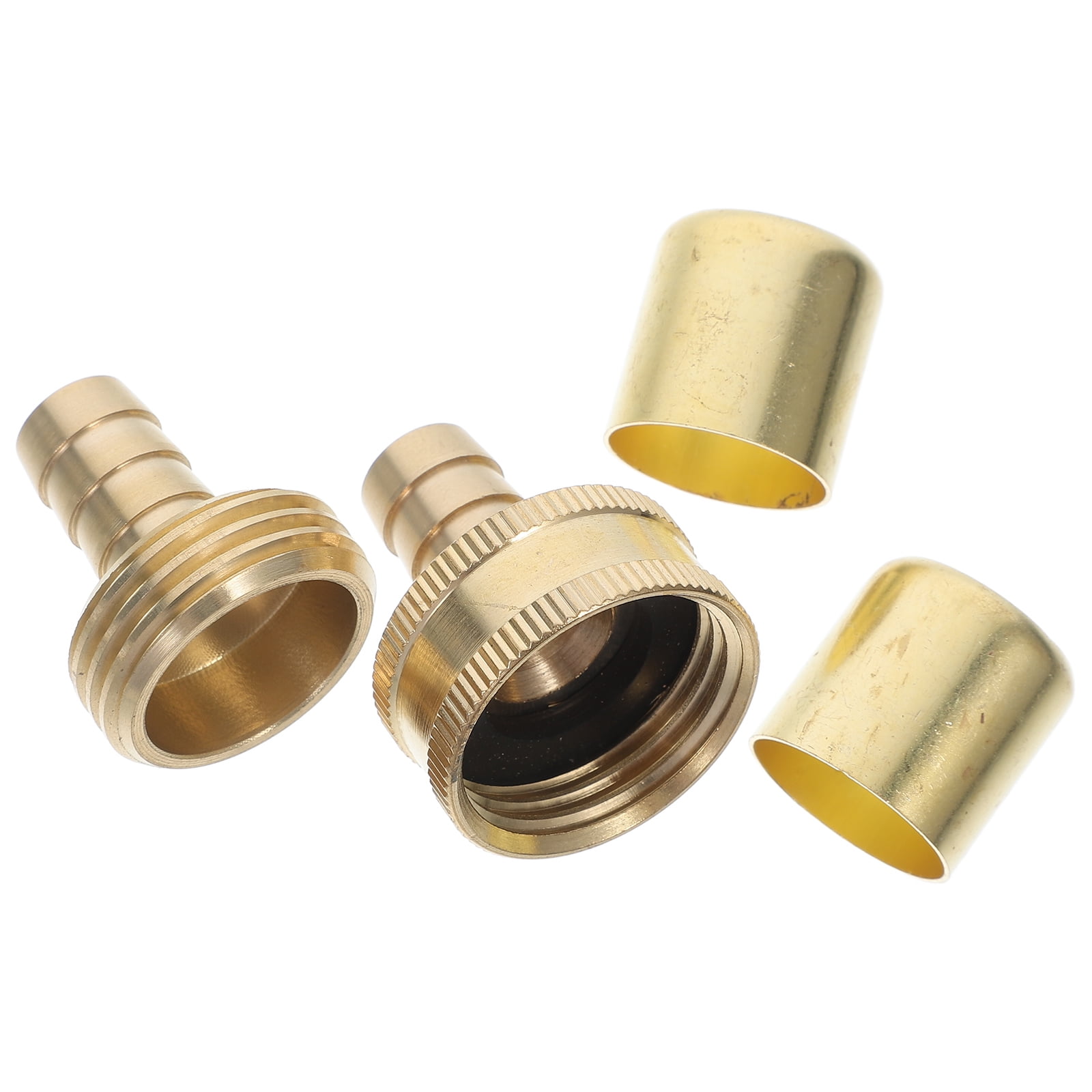 FRCOLOR Thread Garden Hose Quick Connect Fitting 1/2 Inch Barb Brass ...