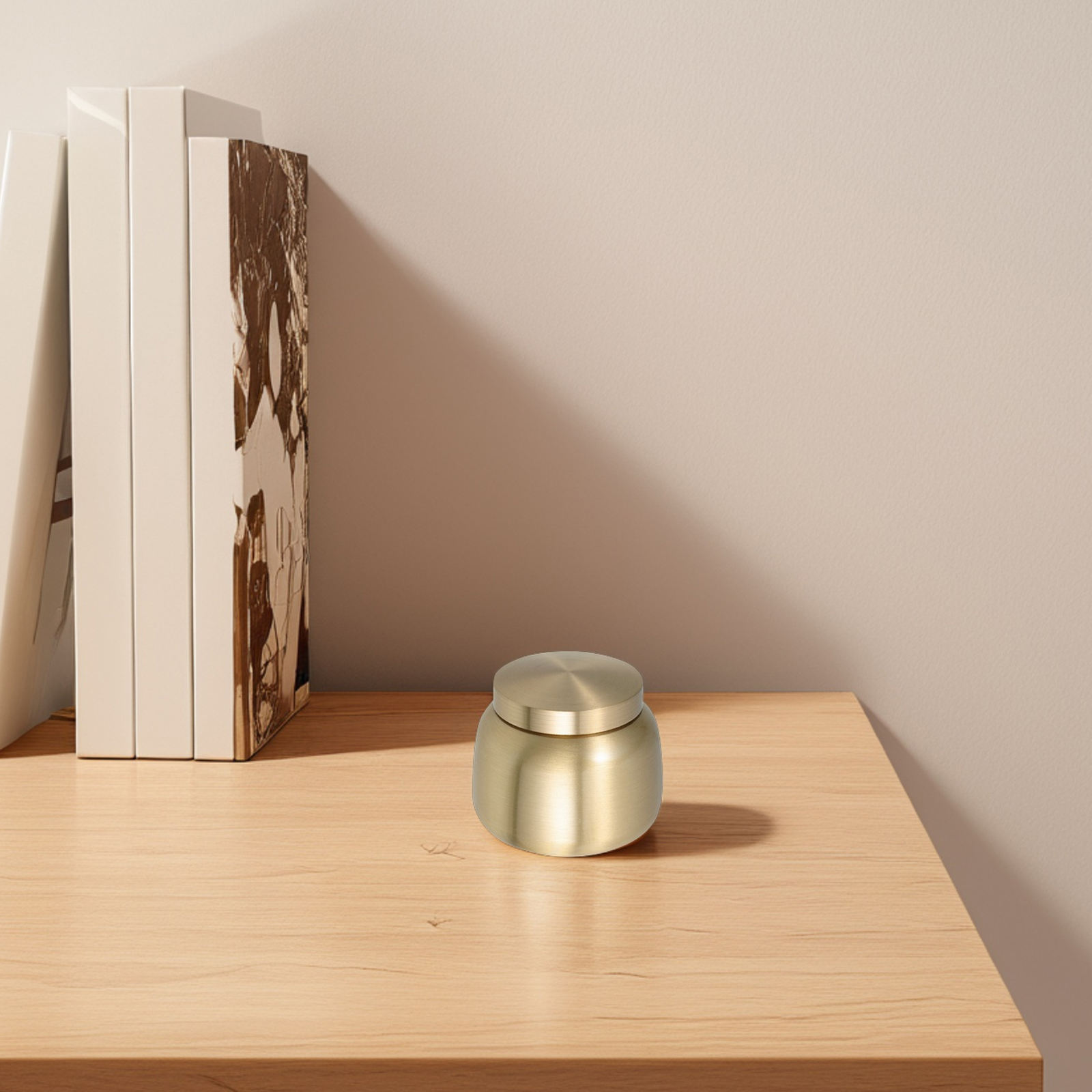 FRCOLOR Brass Urn For Ashes Sealed Storage Jar For Pet Or Human Ashes ...