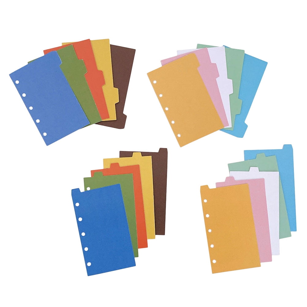 FRCOLOR Bright Colorful Binder Dividers for Notebook Office Use 4 Sets ...