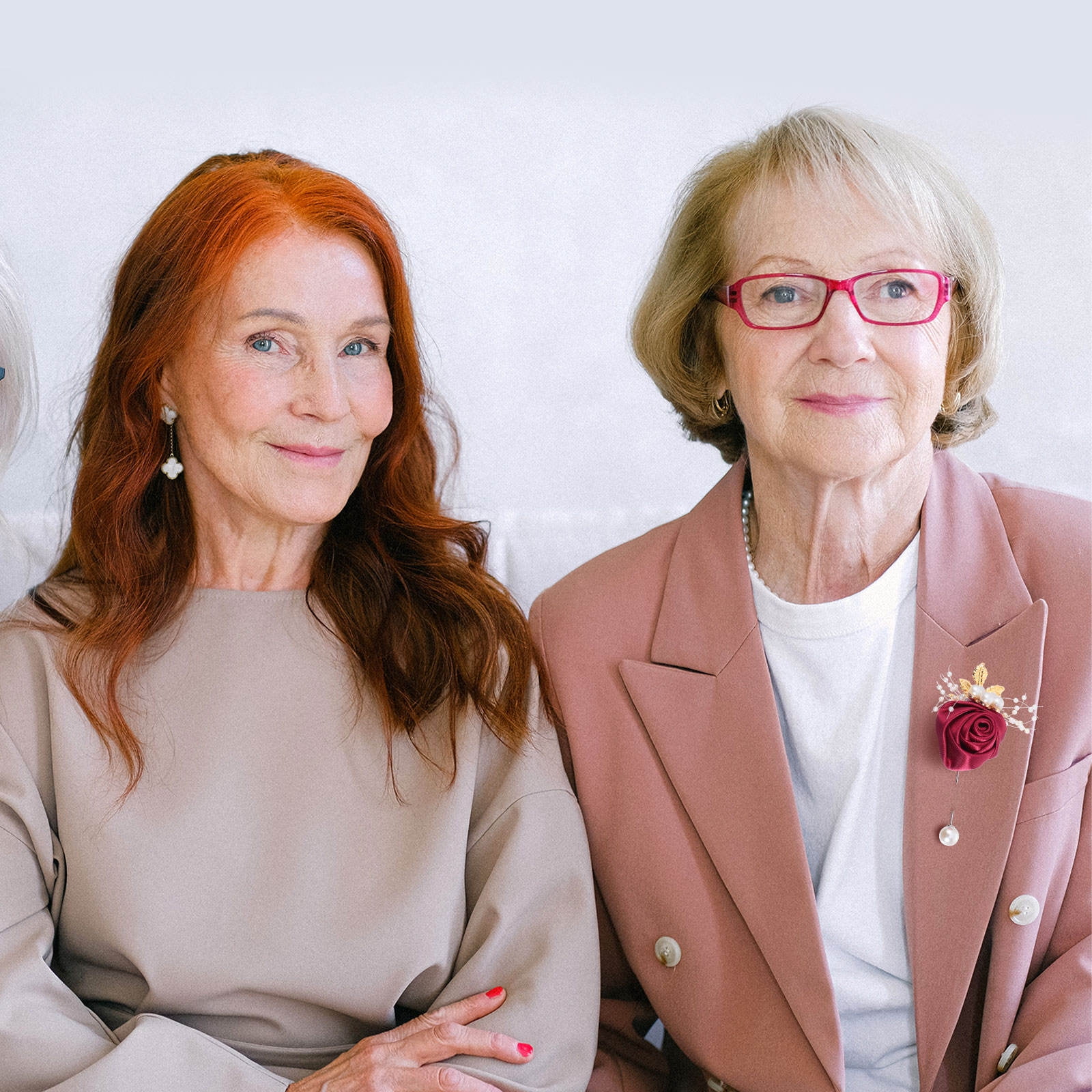 FRCOLOR Brooch Flower Decorations Forged Fabric Corsage Elegant ...