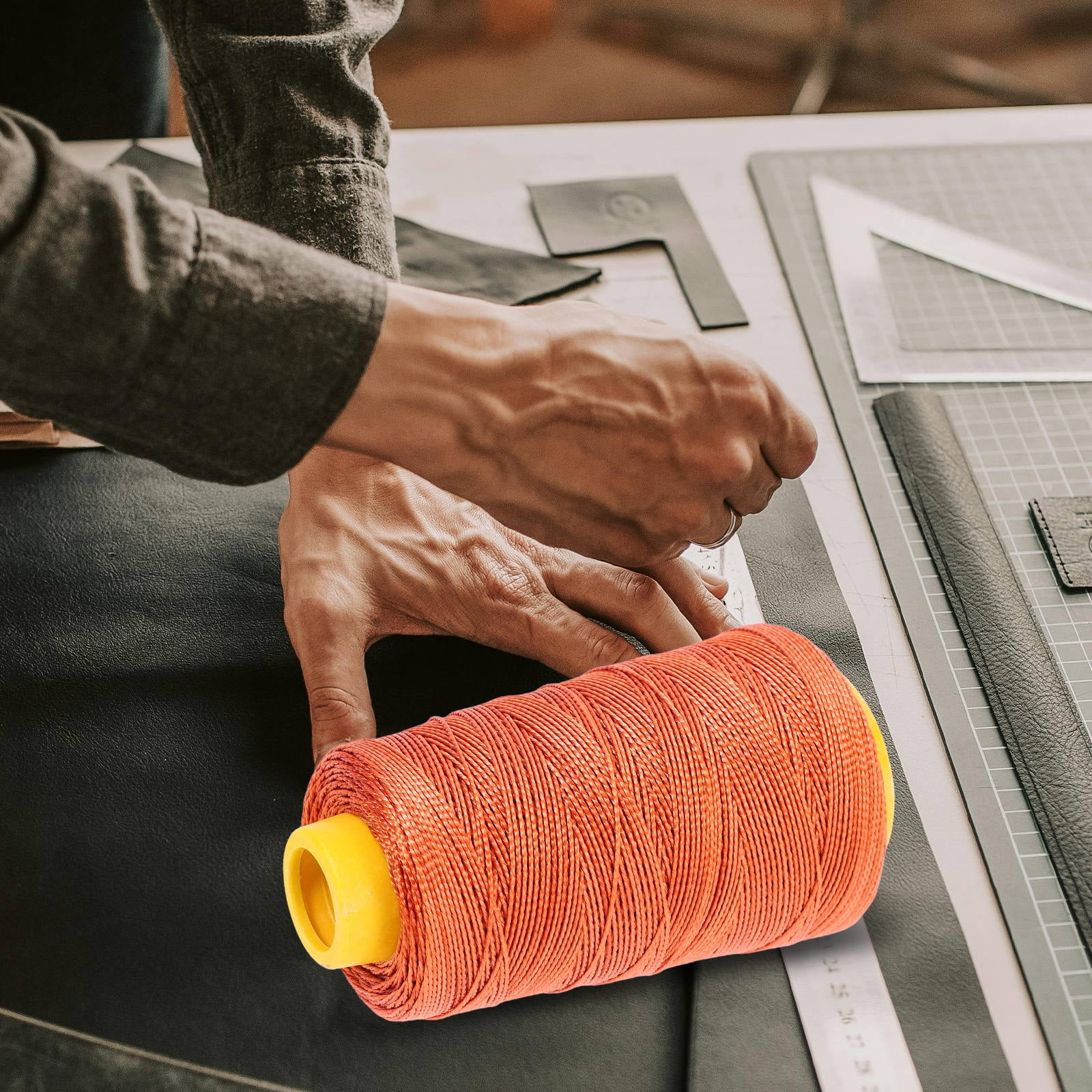 FRCOLOR Brown Nylon Thread for Sewing Strong and Versatile Ideal for DIY Projects Furniture Bags ...