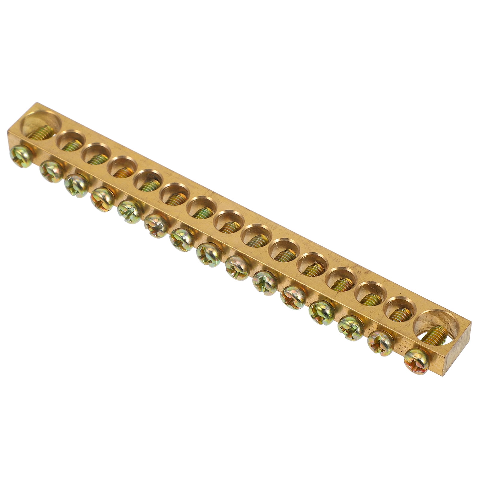 FRCOLOR Bus Bar Distribution Block 15-Holes Ground Bar Terminal Ground Bar Battery Distribution ...