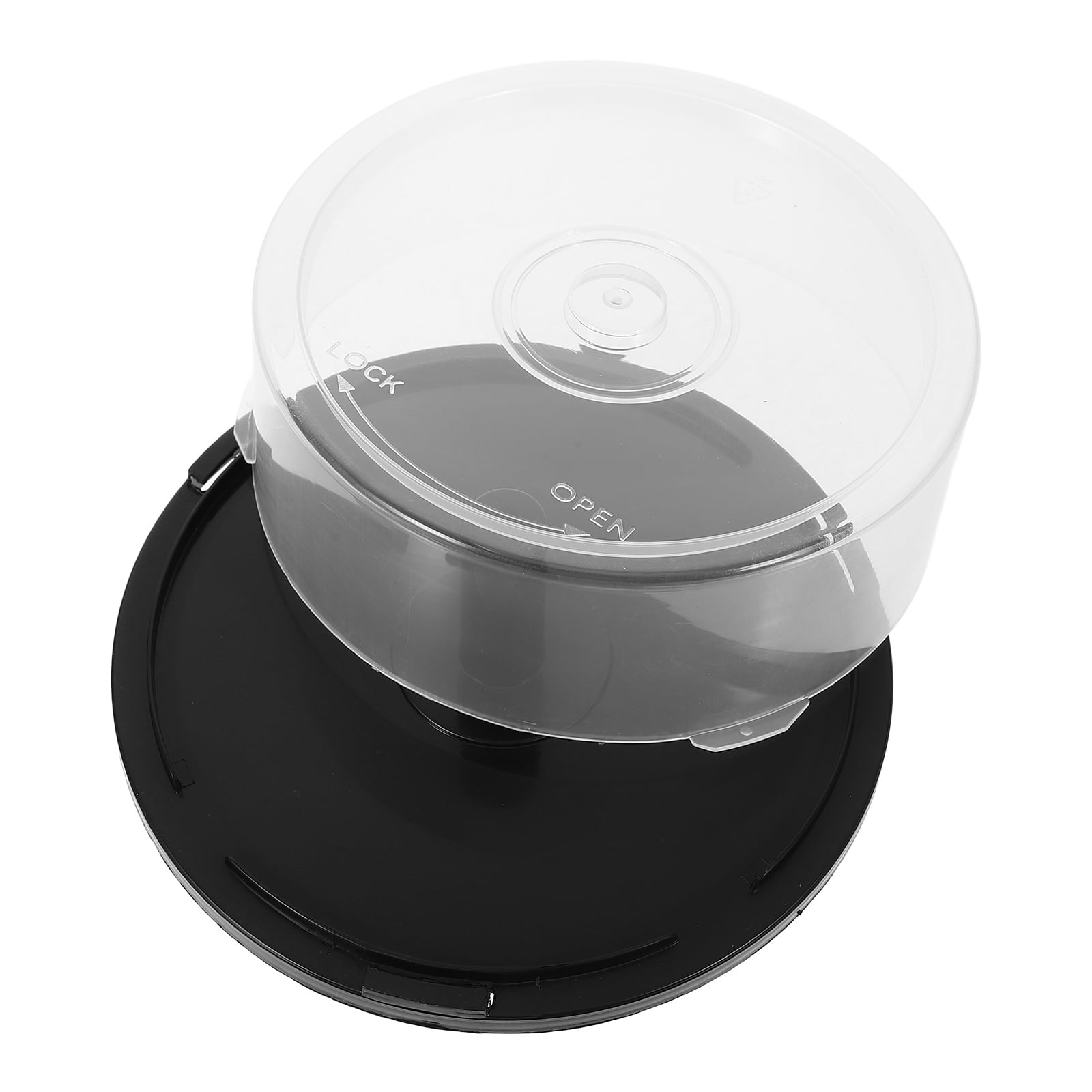 FRCOLOR CD/DVD Cake Box Empty CD Or DVD Storage Bucket 25 Disc CD Or ...