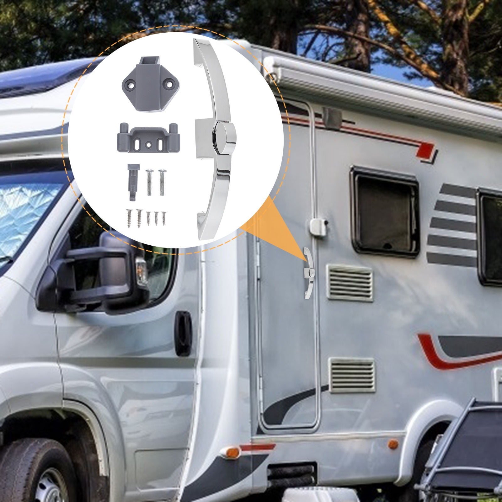 FRCOLOR Cabinet Door Catch Lock Wardrobe Button Locks for - Walmart.com