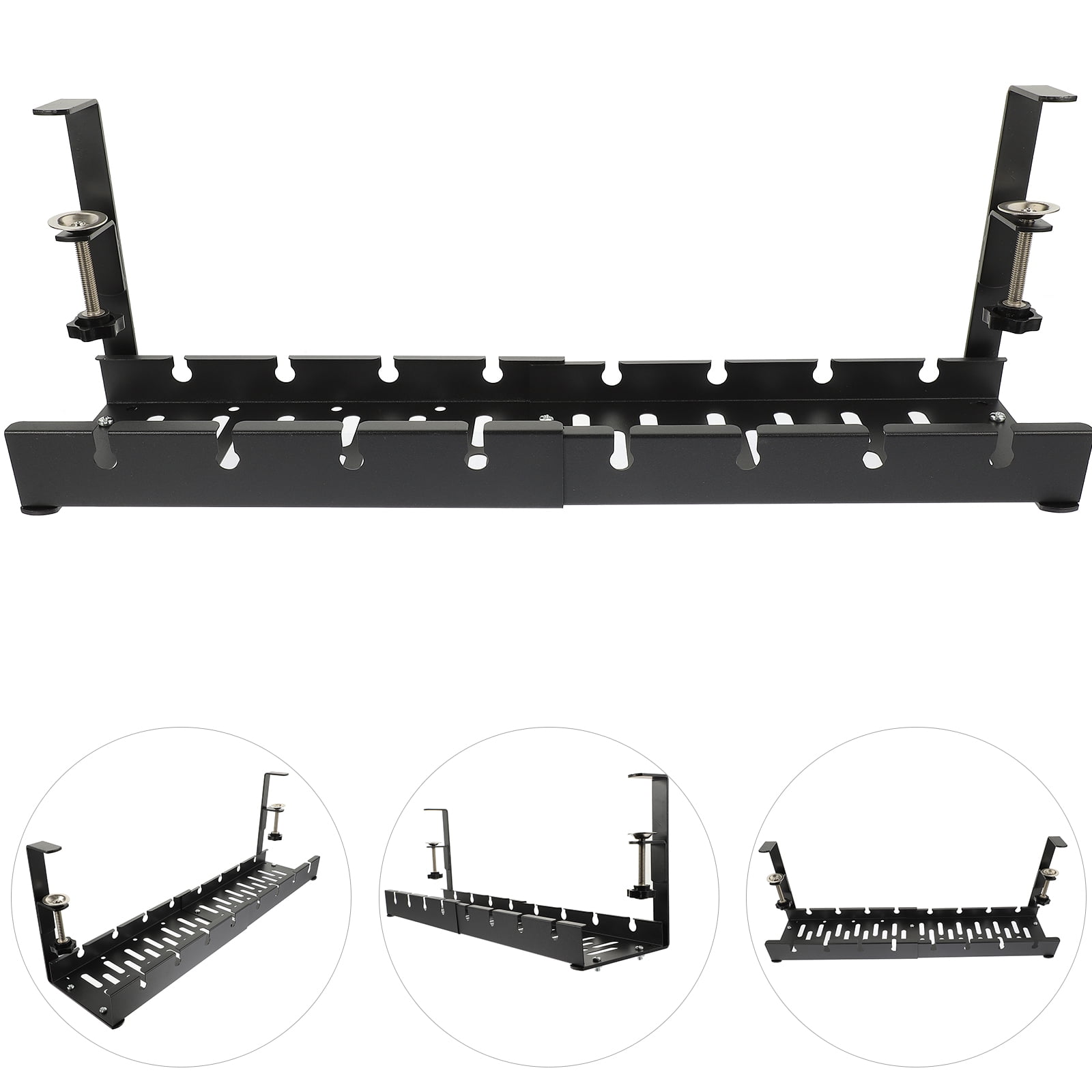 FRCOLOR Cable Management Rack under Desk Cord Storage Holder - Walmart.com