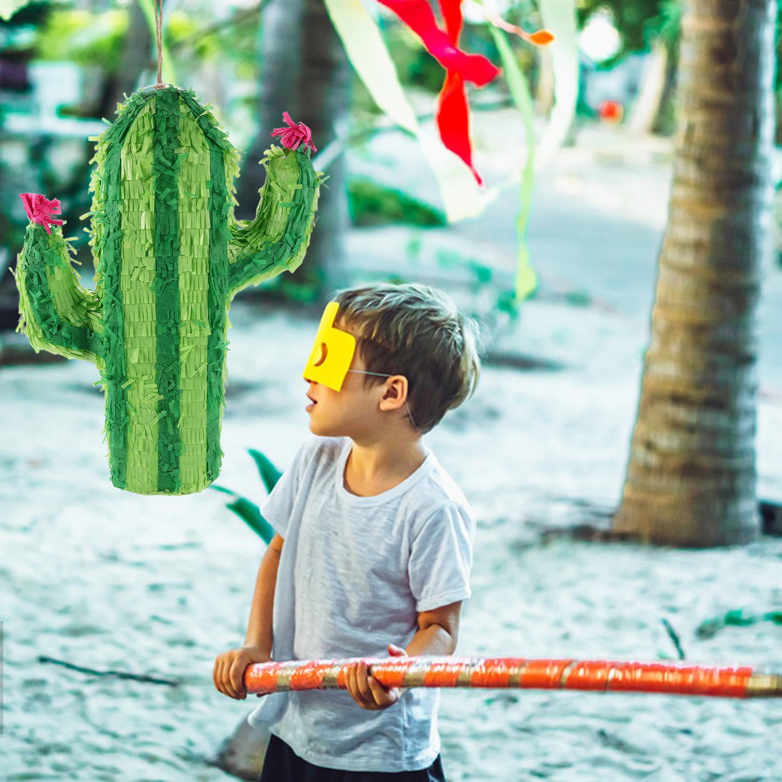 FRCOLOR Cactus Pinata Birthday Party Hawaii Party Game Large Pinata Toy ...