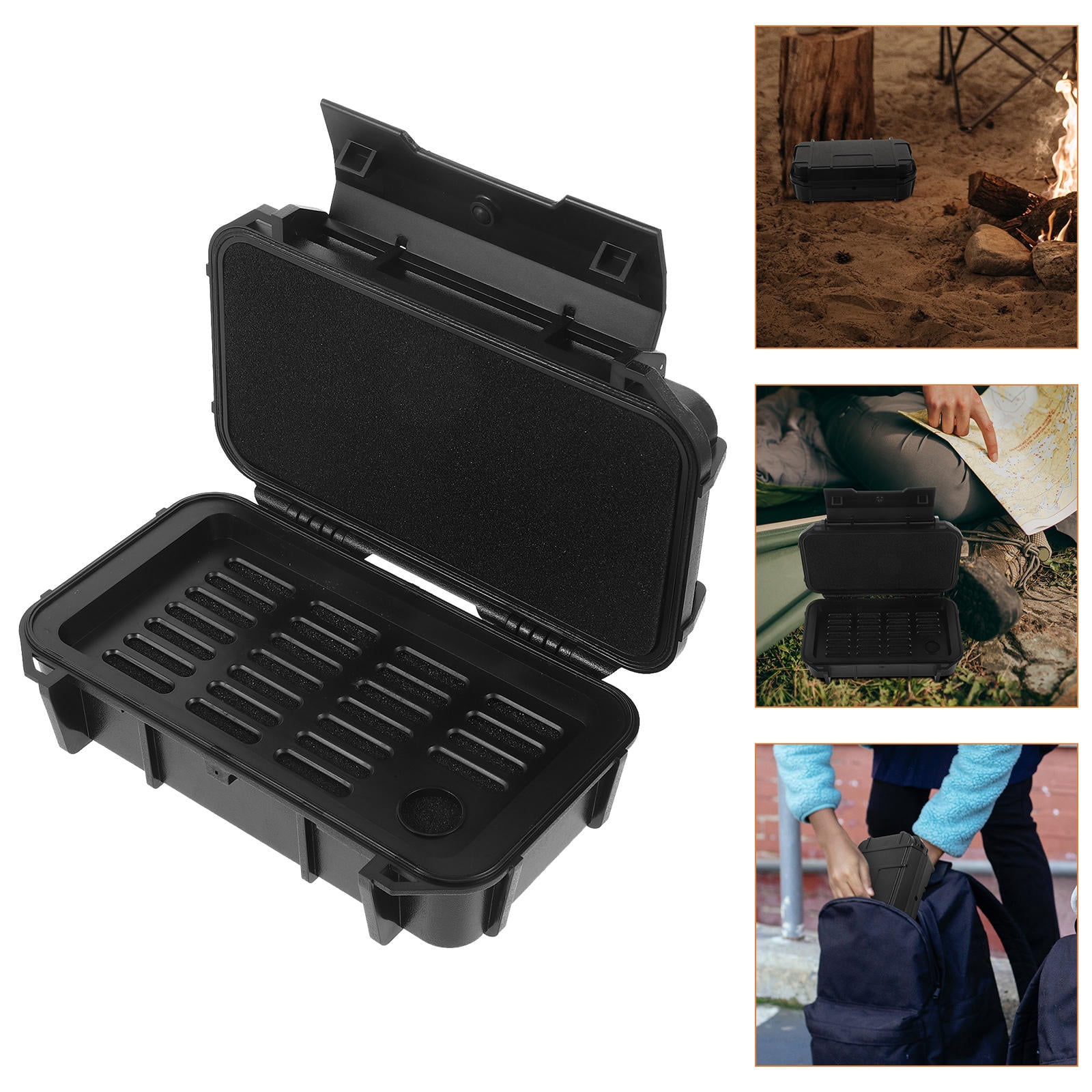 FRCOLOR Camping Shockproof Storage Case Portable Double-layer Carrying ...