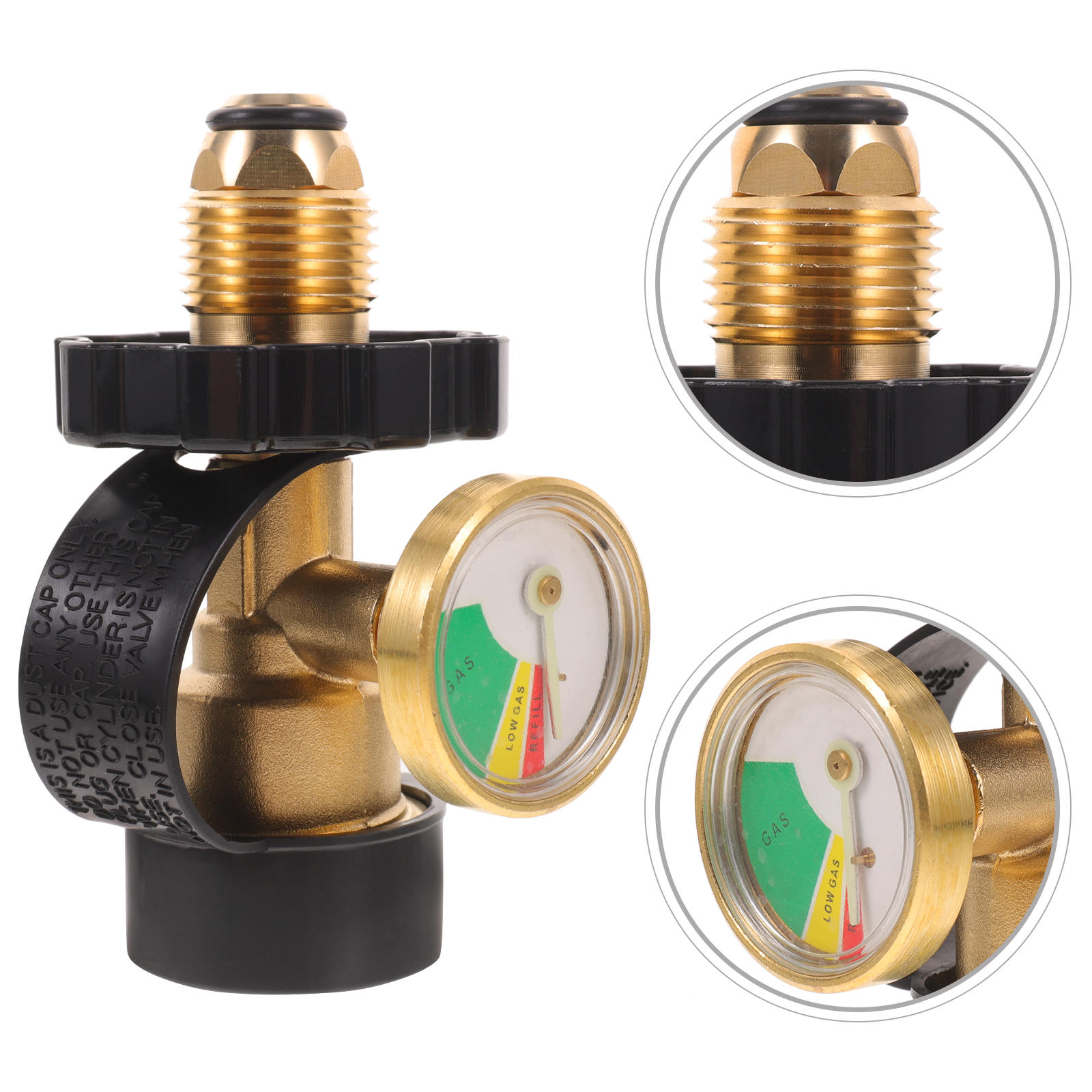 FRCOLOR Camping Supplies Gas Tank Adapter Propane Gauge Level Indicator ...