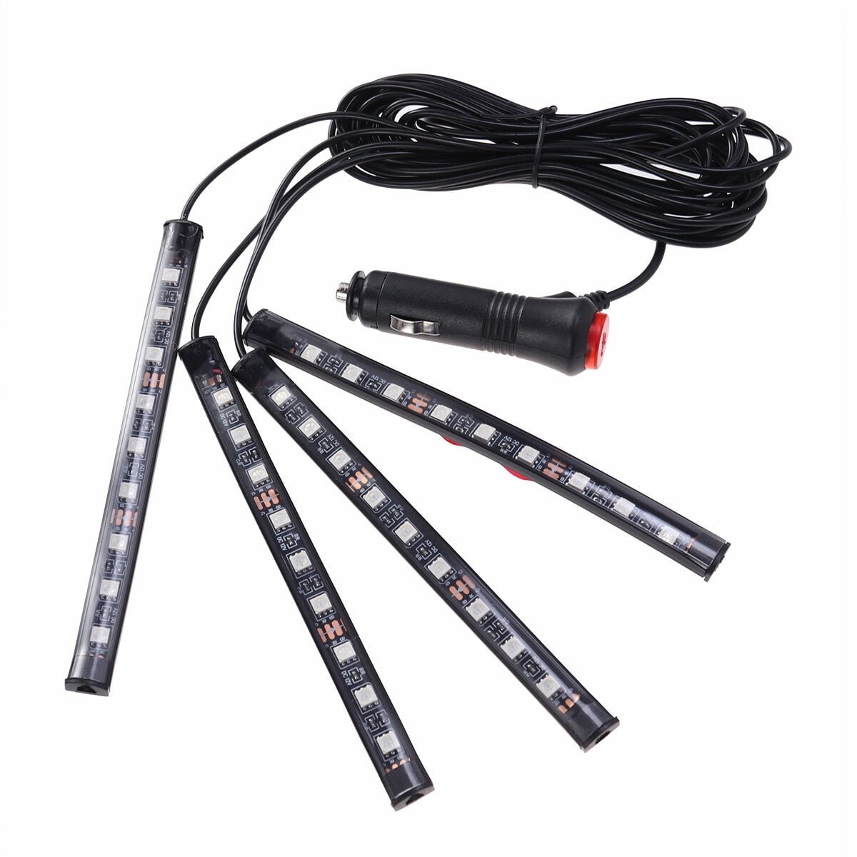 FRCOLOR Car Interior Atmosphere Neon Lights Lamps Strip 36-LED ...