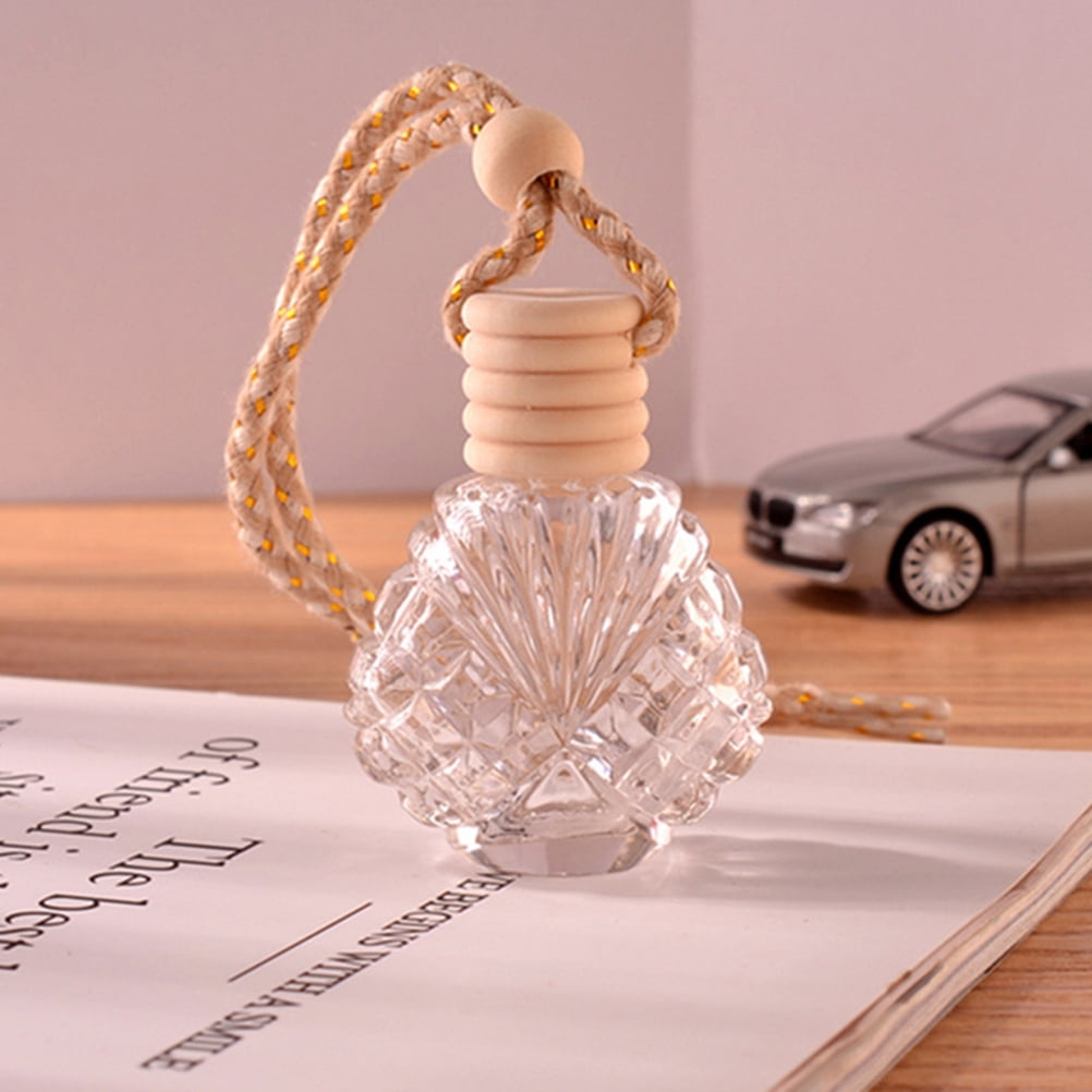 FRCOLOR Car Perfume Bottle Essential Oil Diffuser Hanging Decor 6 Pieces 15ml Glass Multi Color ...