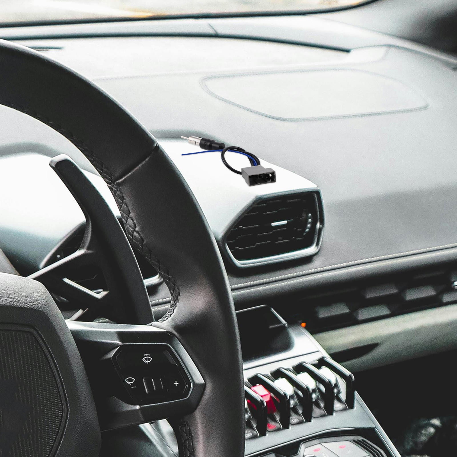 FRCOLOR Car Radio Wire Harness with Plug Vehicles Car Stereo Input Radio Wire Harness Antenna ...