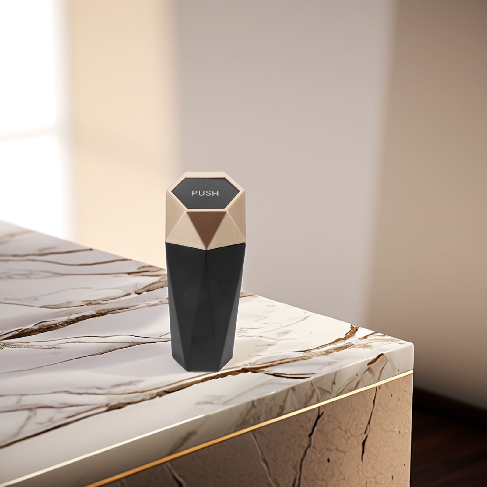 FRCOLOR Car Trash Can With Lid Small Portable Trash Bin For Vehicle ...