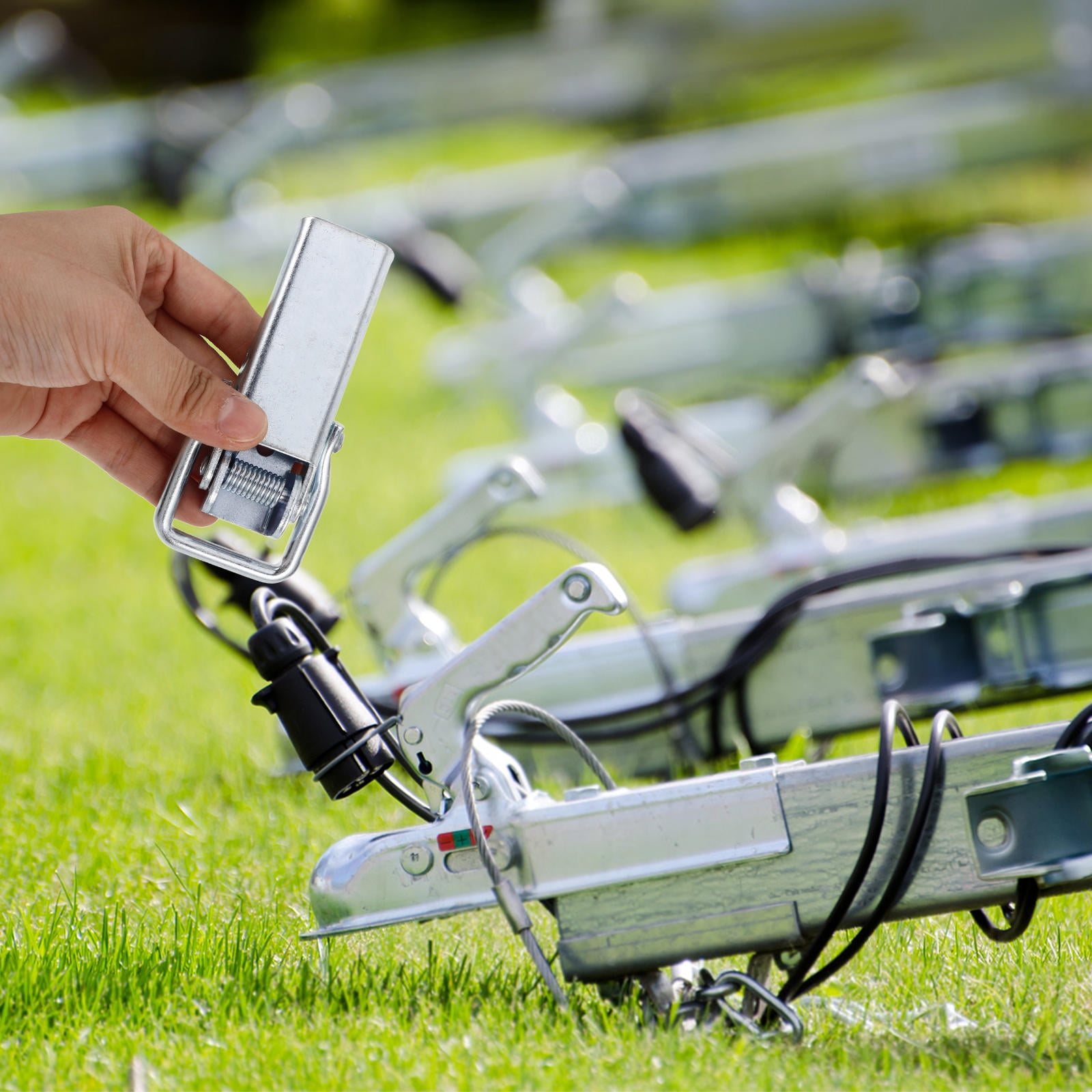 FRCOLOR Carbon Steel Buckles Toggle Latch Toolbox Spring Loaded Drawer ...