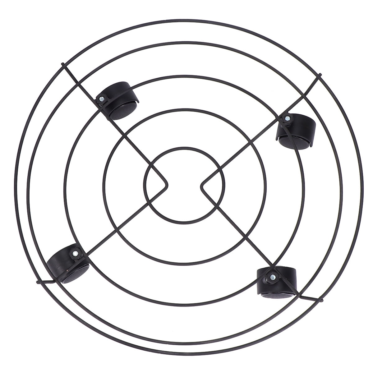 FRCOLOR Cart Mobile Pot Bottom Large Vases Holder Flower with Wheels ...