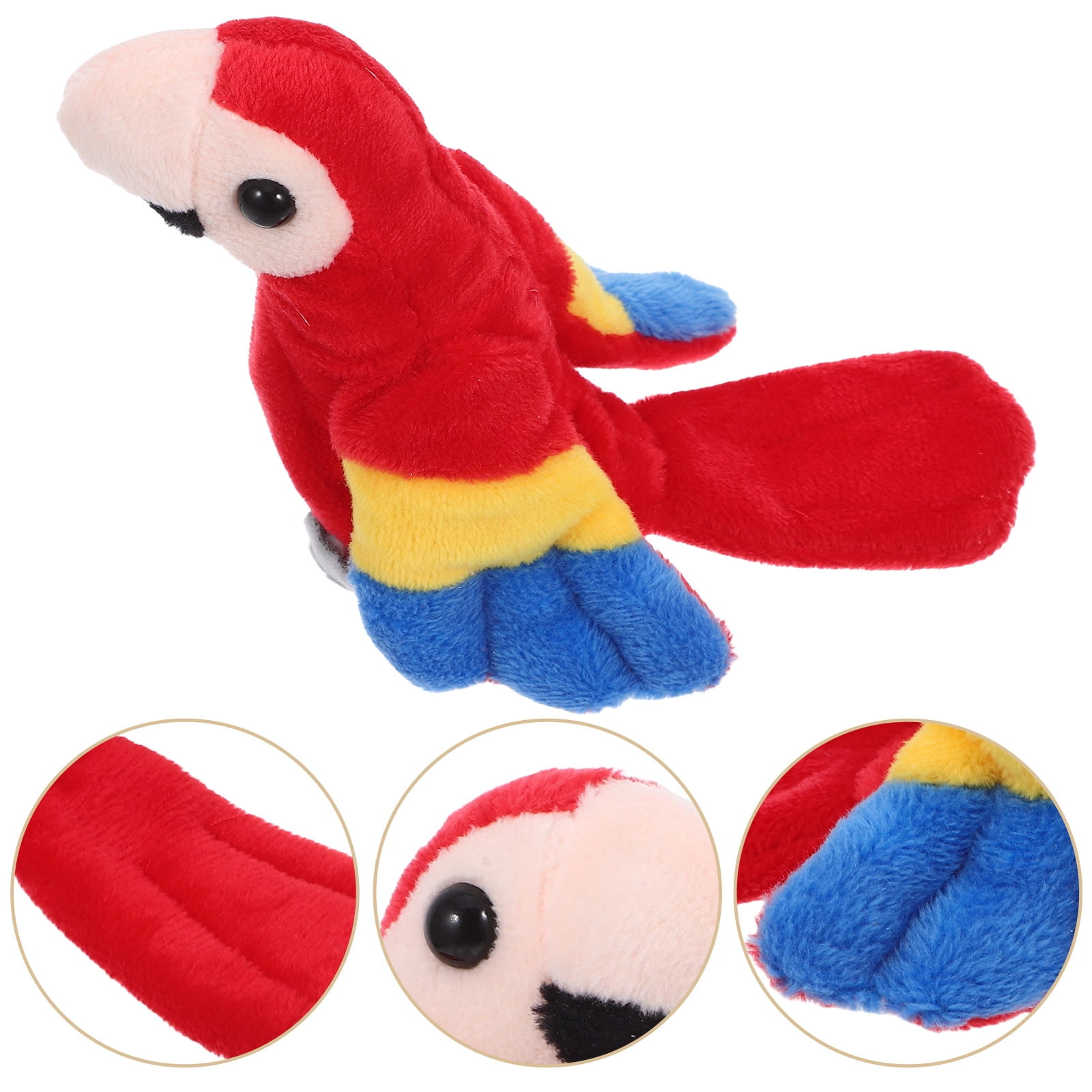 FRCOLOR Cartoon Parrot Puppet Toy Children Story Telling Puppet Bird ...