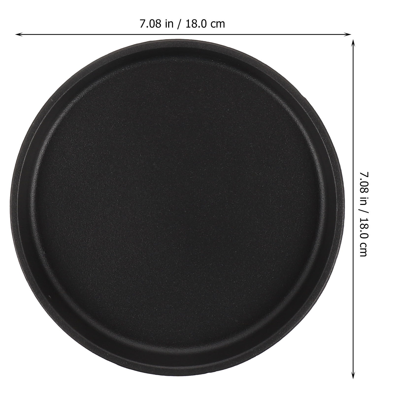 DECOMELODY Cast Iron Steak Plate Multi 1 Set 8.6x7.8x0.7in Tray ...