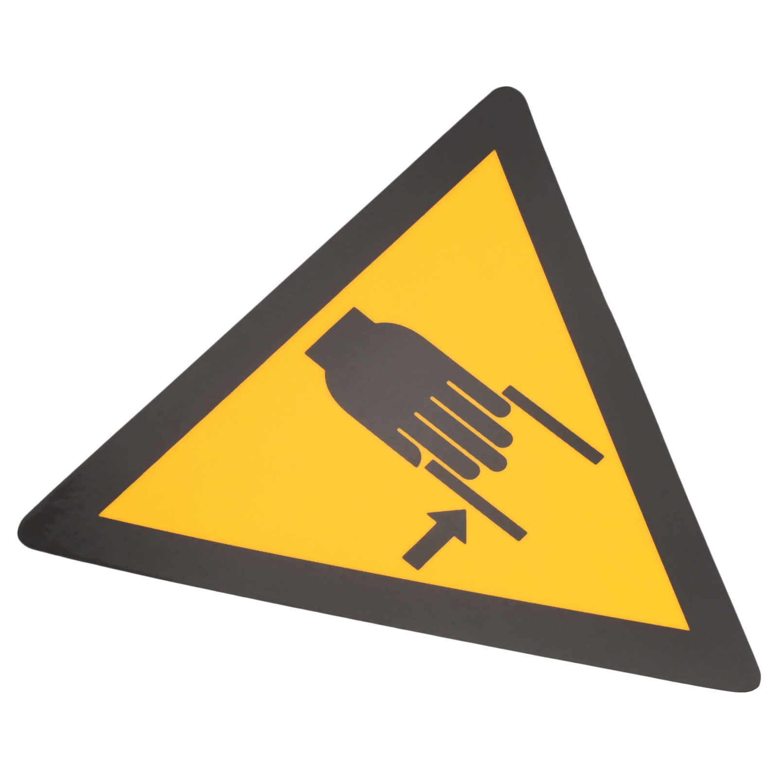 FRCOLOR Caution Decal Hand Crushing Sticker Hand Safety Warning Decal ...