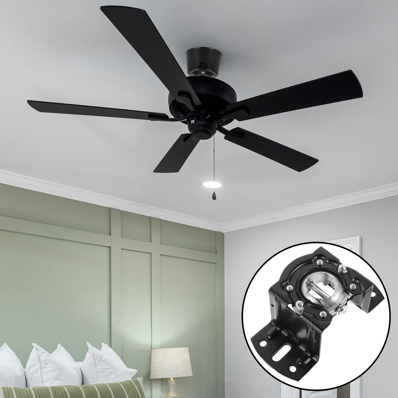 FRCOLOR Ceiling Fan Mounting Bracket Kit Iron Ceiling Fan Accessories Fan Bracket Ceiling Fan ...