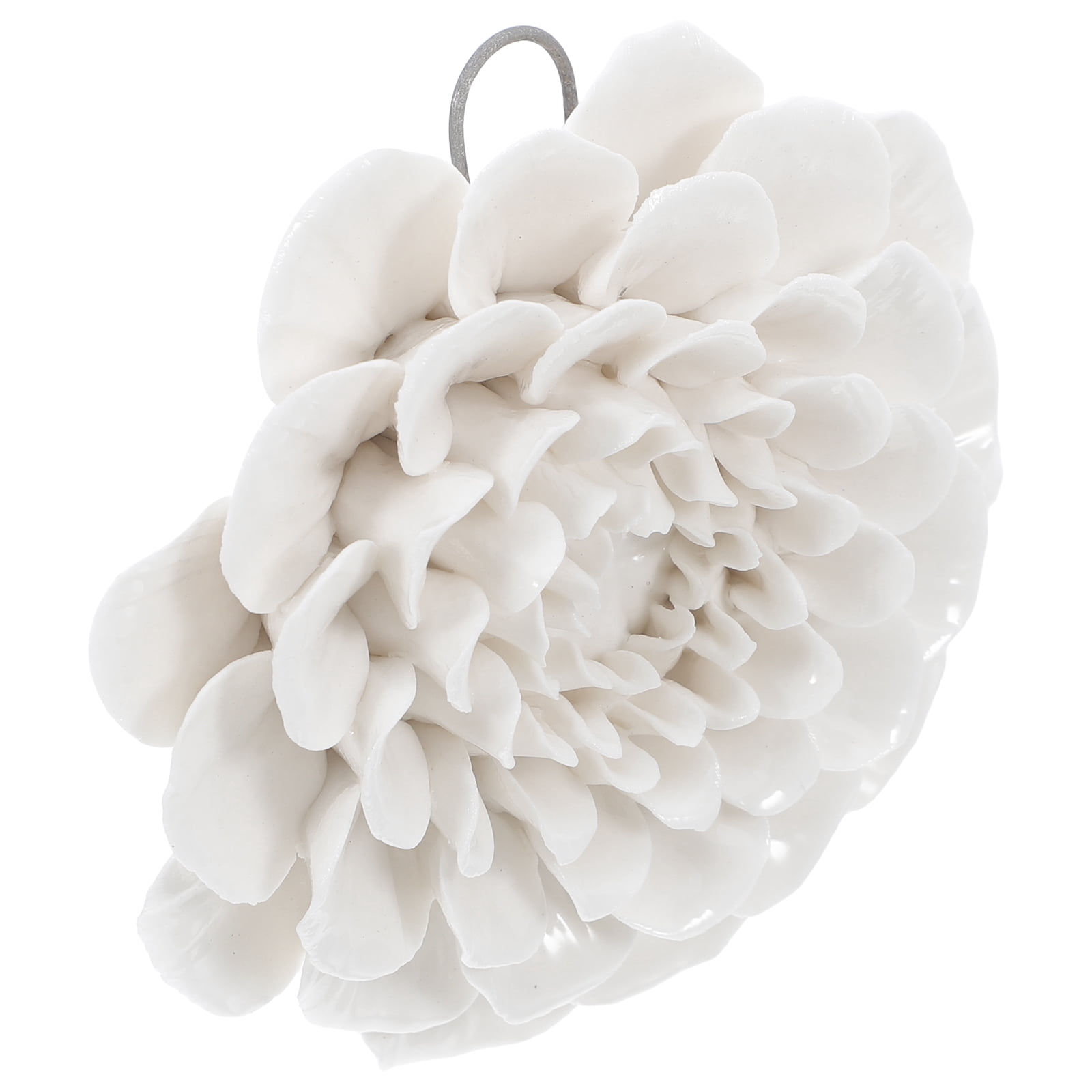 FRCOLOR Ceramic Flower Wall Decoration 7.50X7.50X2.50CM White - Walmart.com
