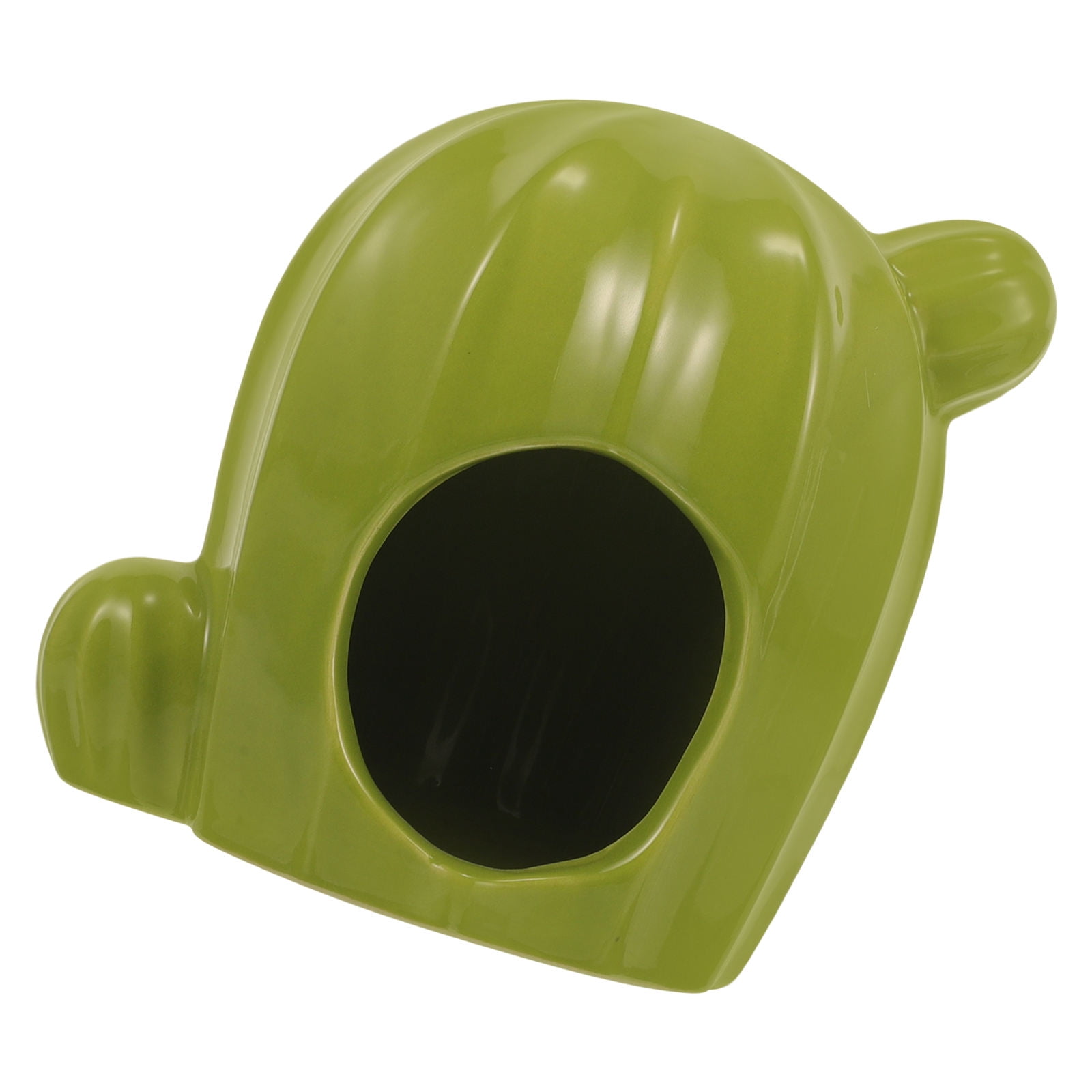 FRCOLOR Ceramic Hamster House Cactus Shape Hamster Hideout Critter ...