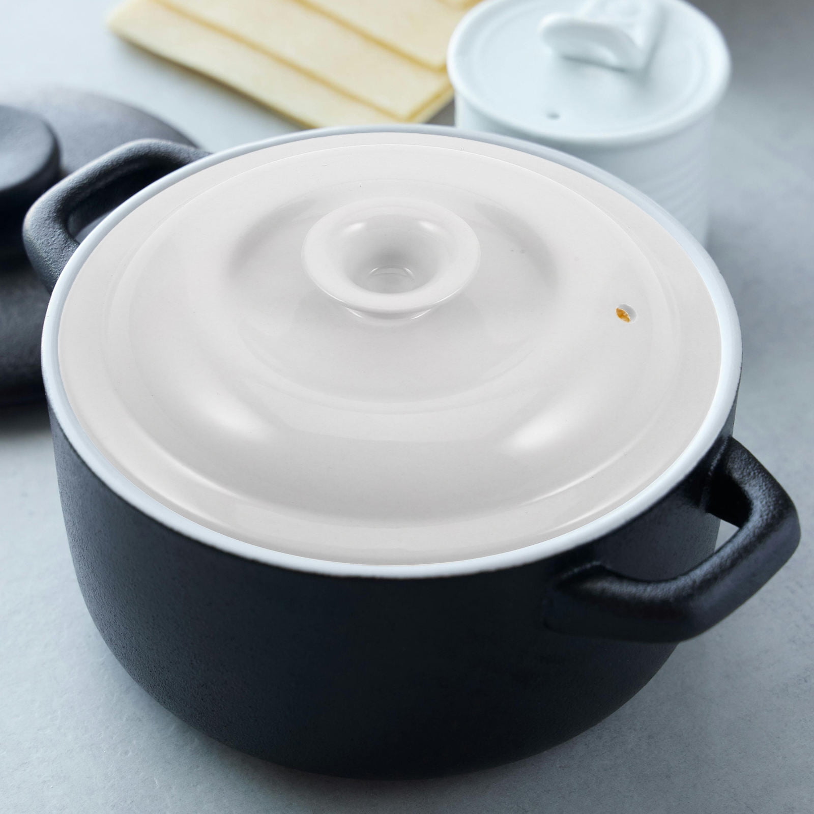 FRCOLOR Ceramic Slow Cooker Pot Lid Replacement Round Pot Lid Stew Pot ...