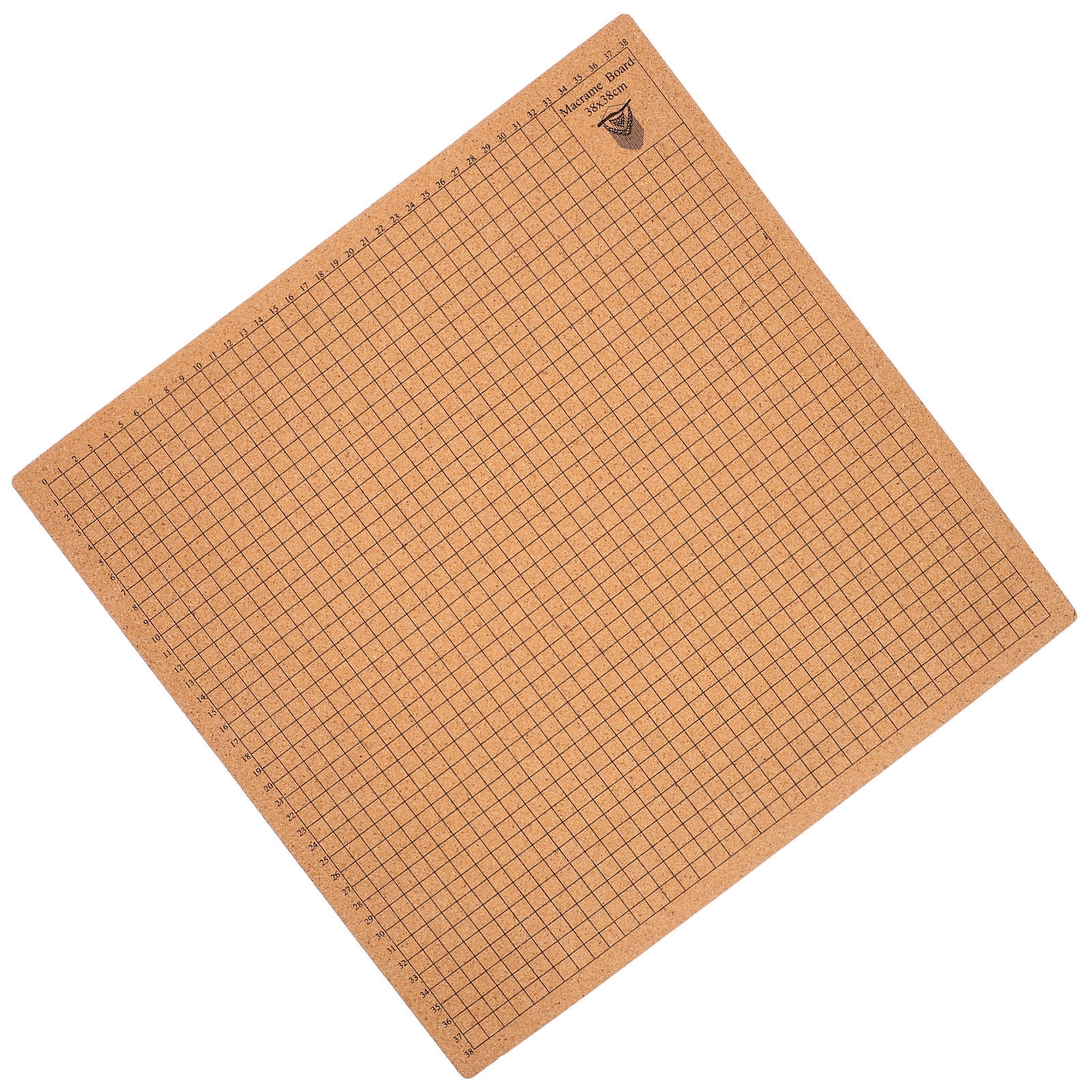 WASHWEPE Grid Macrame Board Wood Chocolate For Beginners Workshop ...