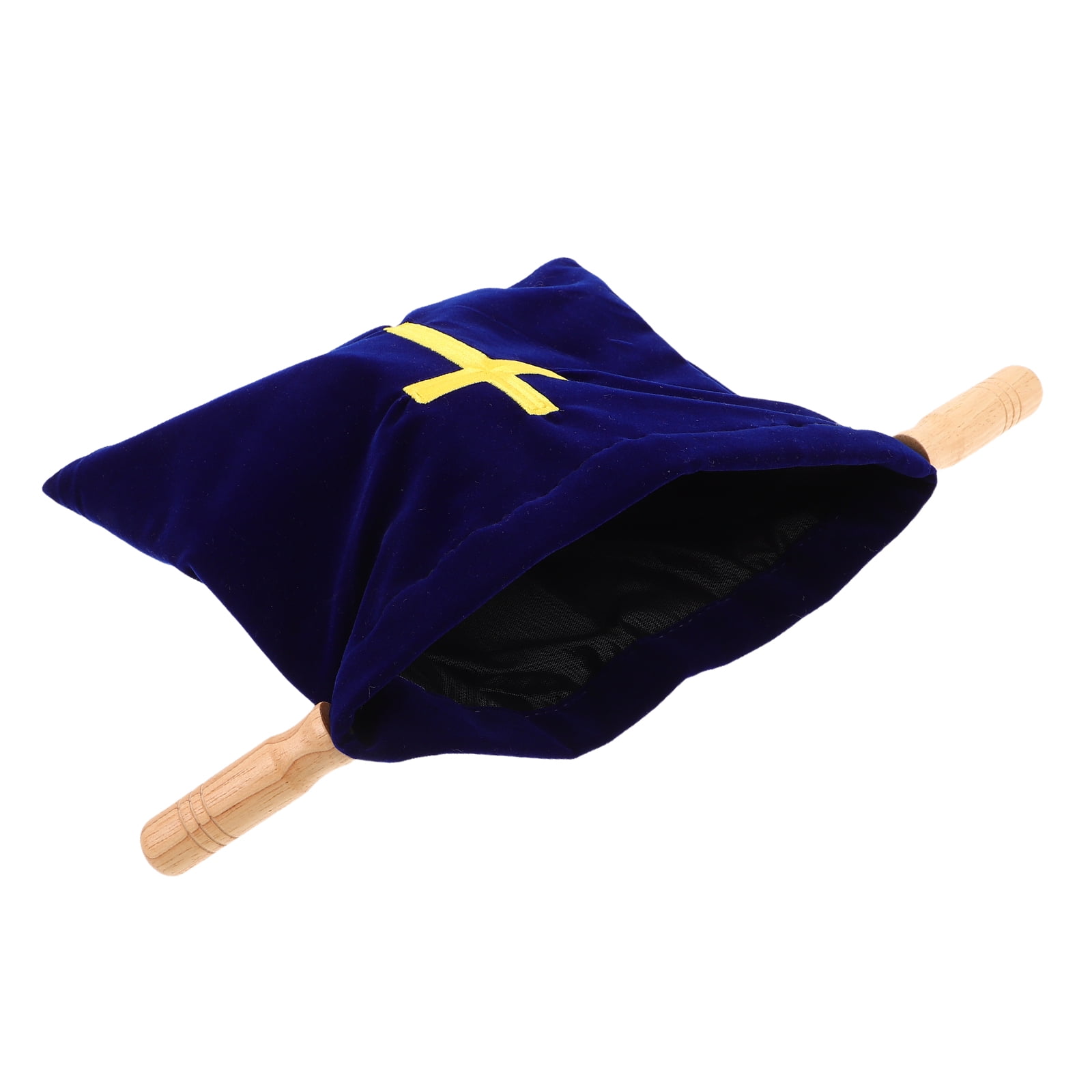 FRCOLOR Church Offering Bag With Embroidered Cross Pattern Communion ...