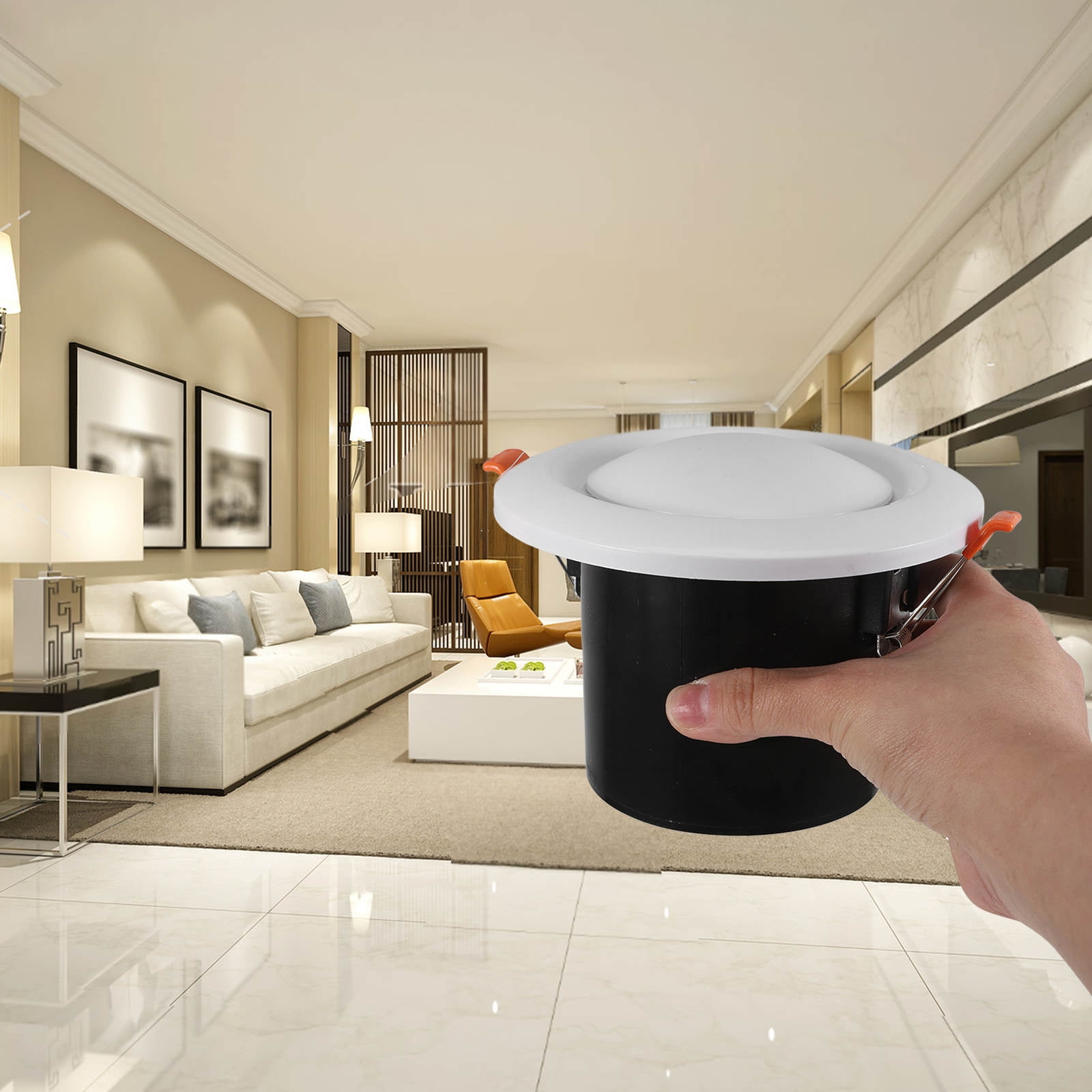 FRCOLOR Circular Exhaust Air Vent ABS Ceiling Round Air Vent with ...