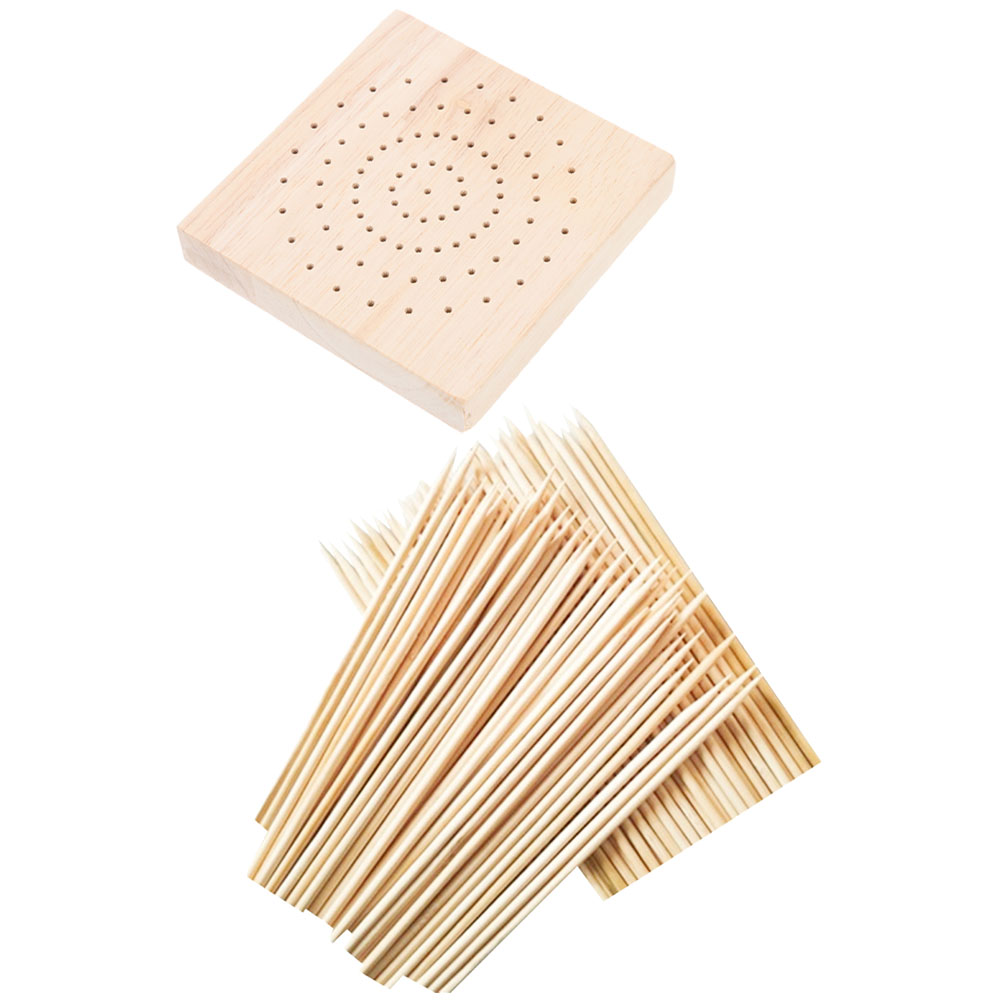 FRCOLOR Clay Peg Board Wooden Insert Wedging Rack Pottery Drying Beige ...