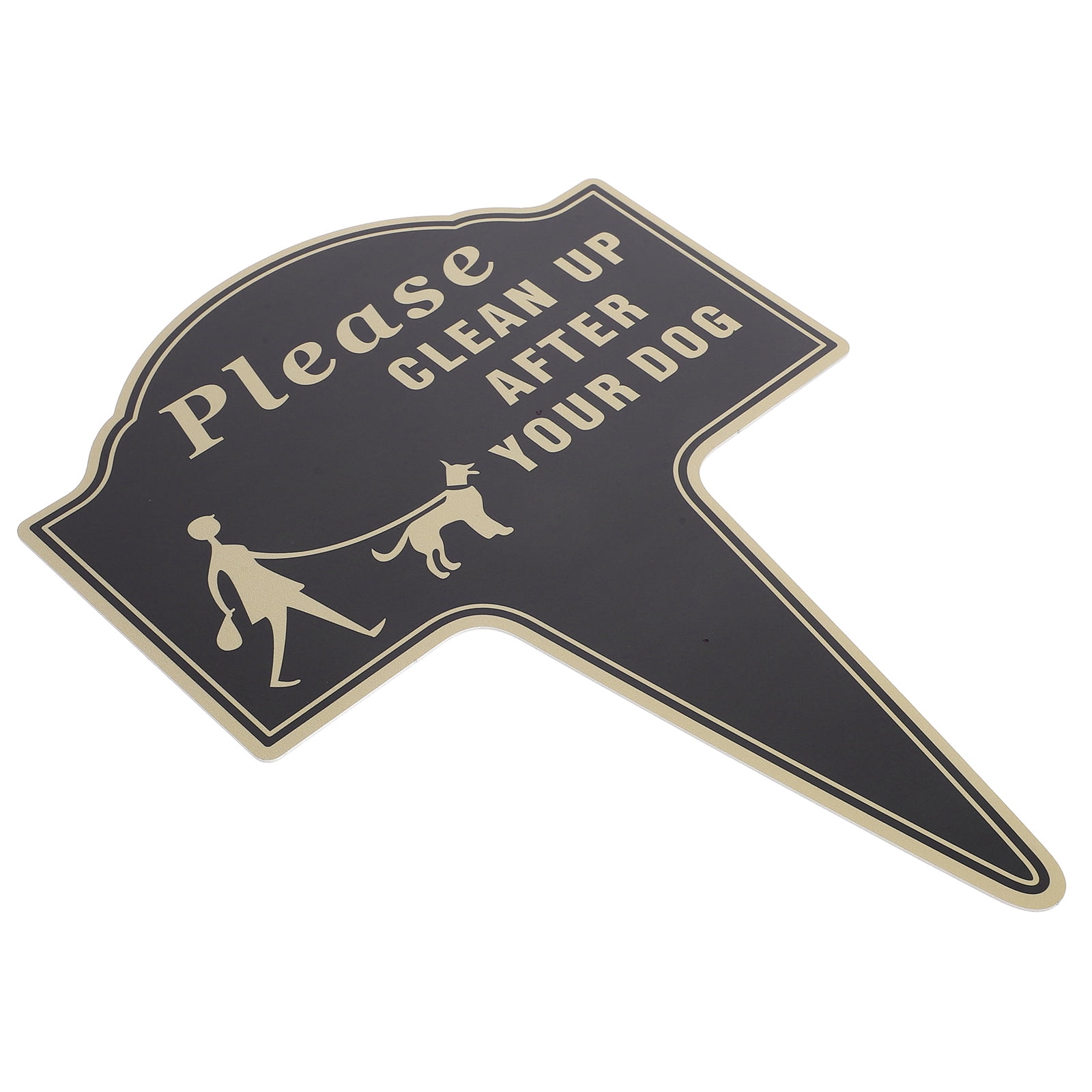 Dog Poop Warning Sign with Clear Font Design for Garden Lawn Assorted ...