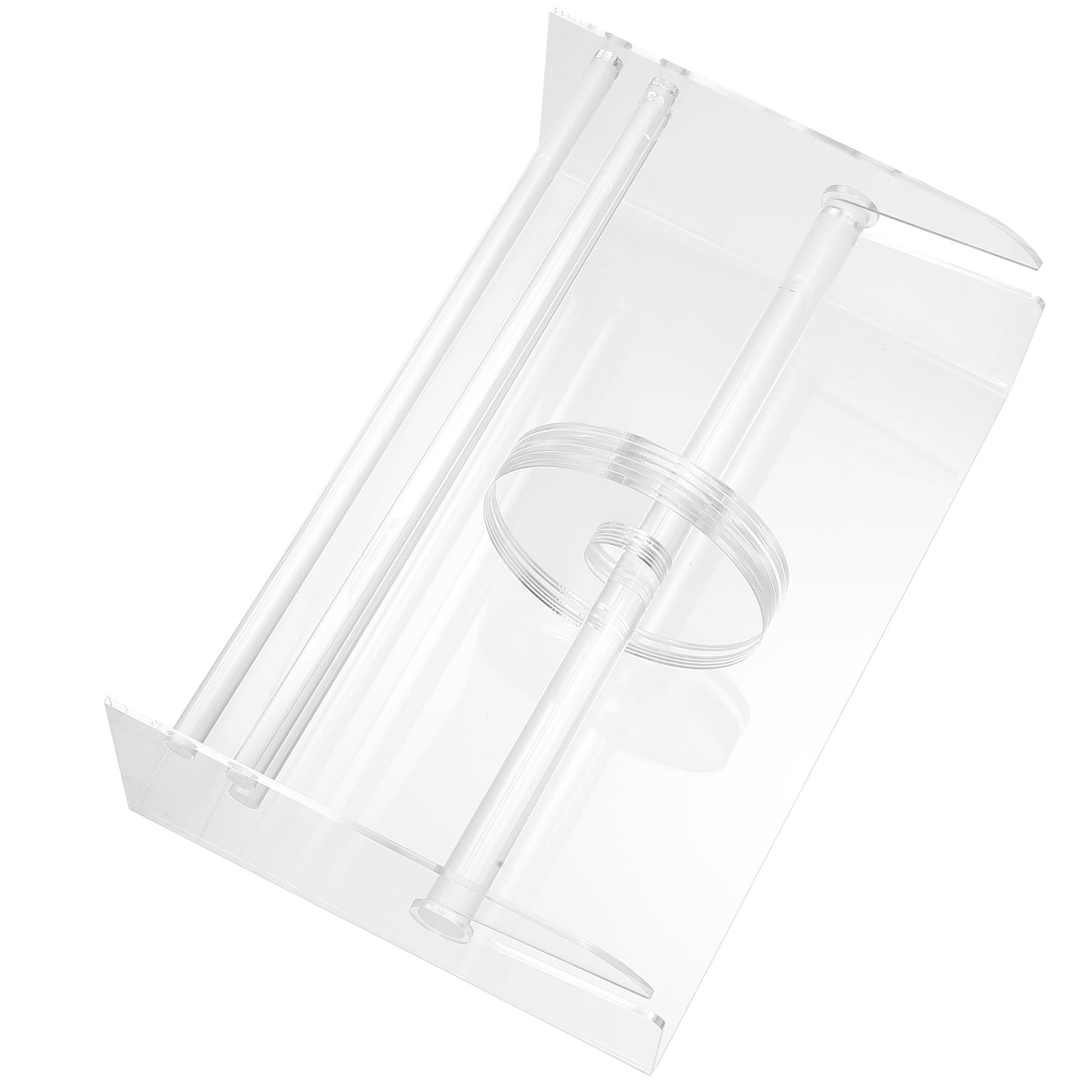 FRCOLOR Clear Acrylic Label Roll Dispenser Stand Adjustable Sticker ...