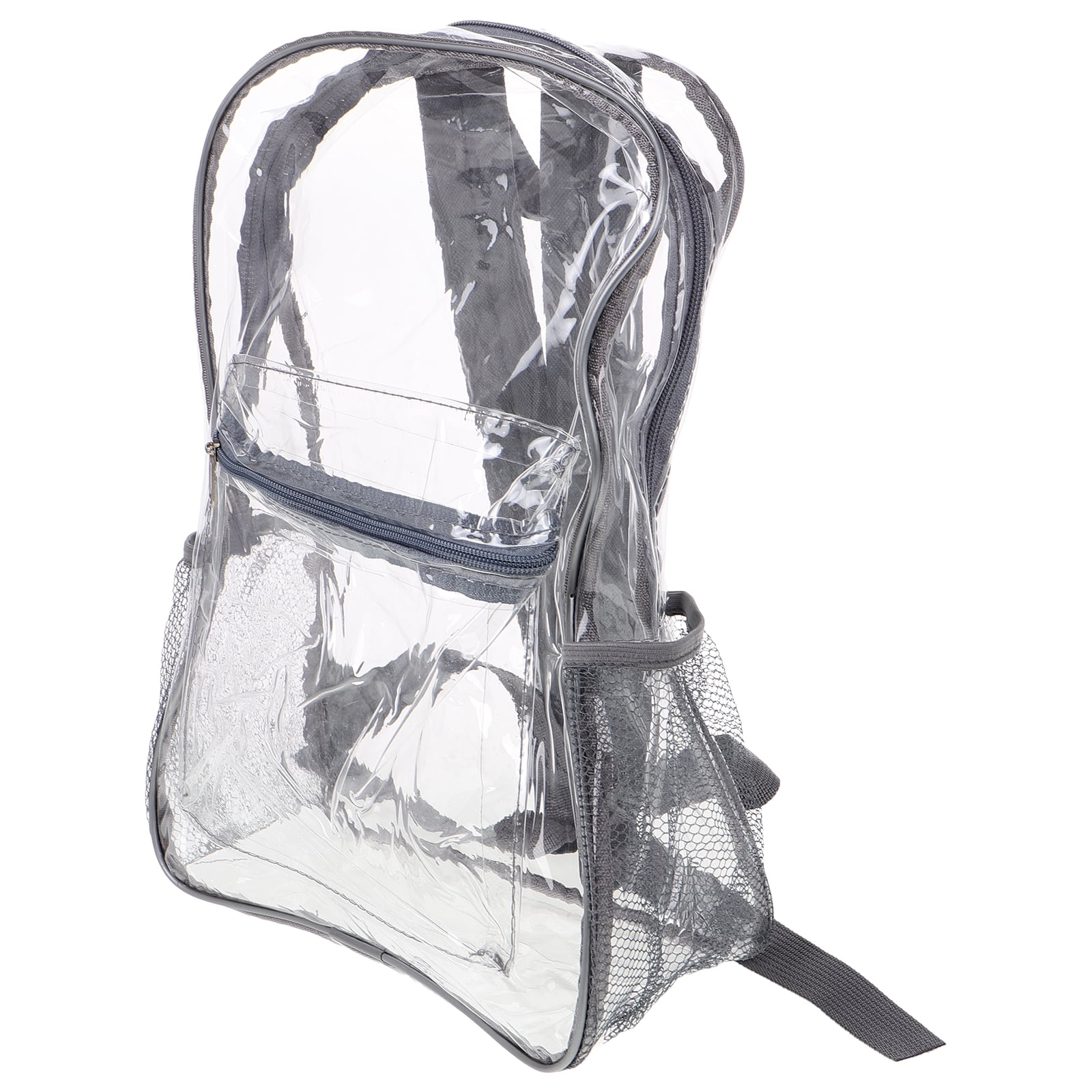 FRCOLOR Clear Briefcase See Through Backpack Student Travel Transparent ...