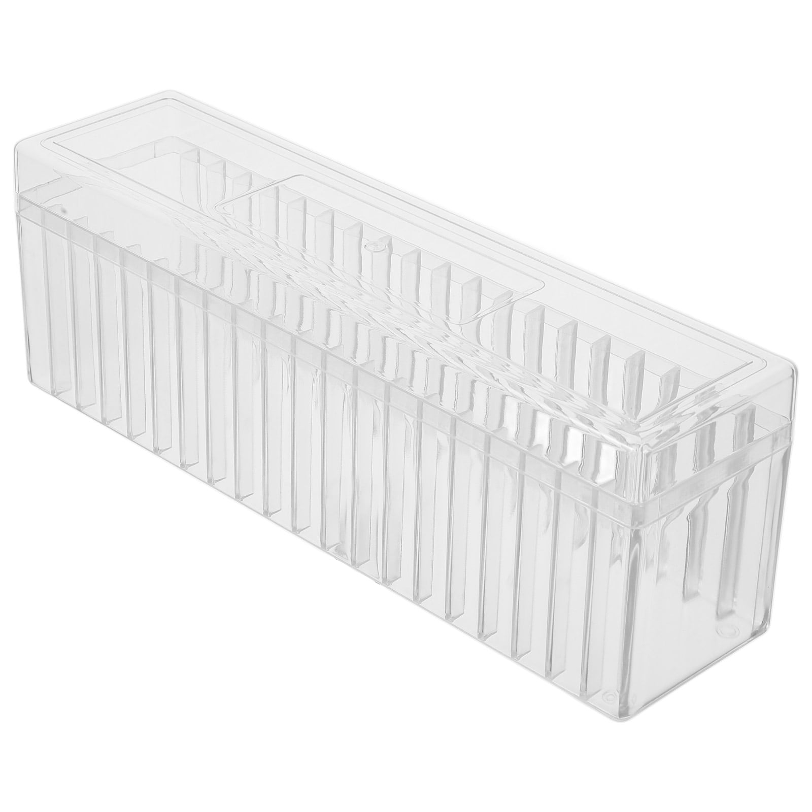 FRCOLOR Clear Coin Collection Box With 20 Slots Plastic Coin Storage ...