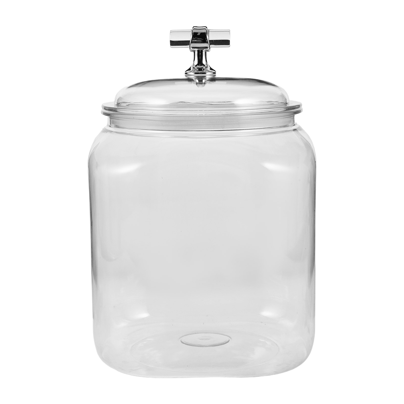FRCOLOR Clear Plastic Cookie Jar with Lid Plastic Storage Container ...